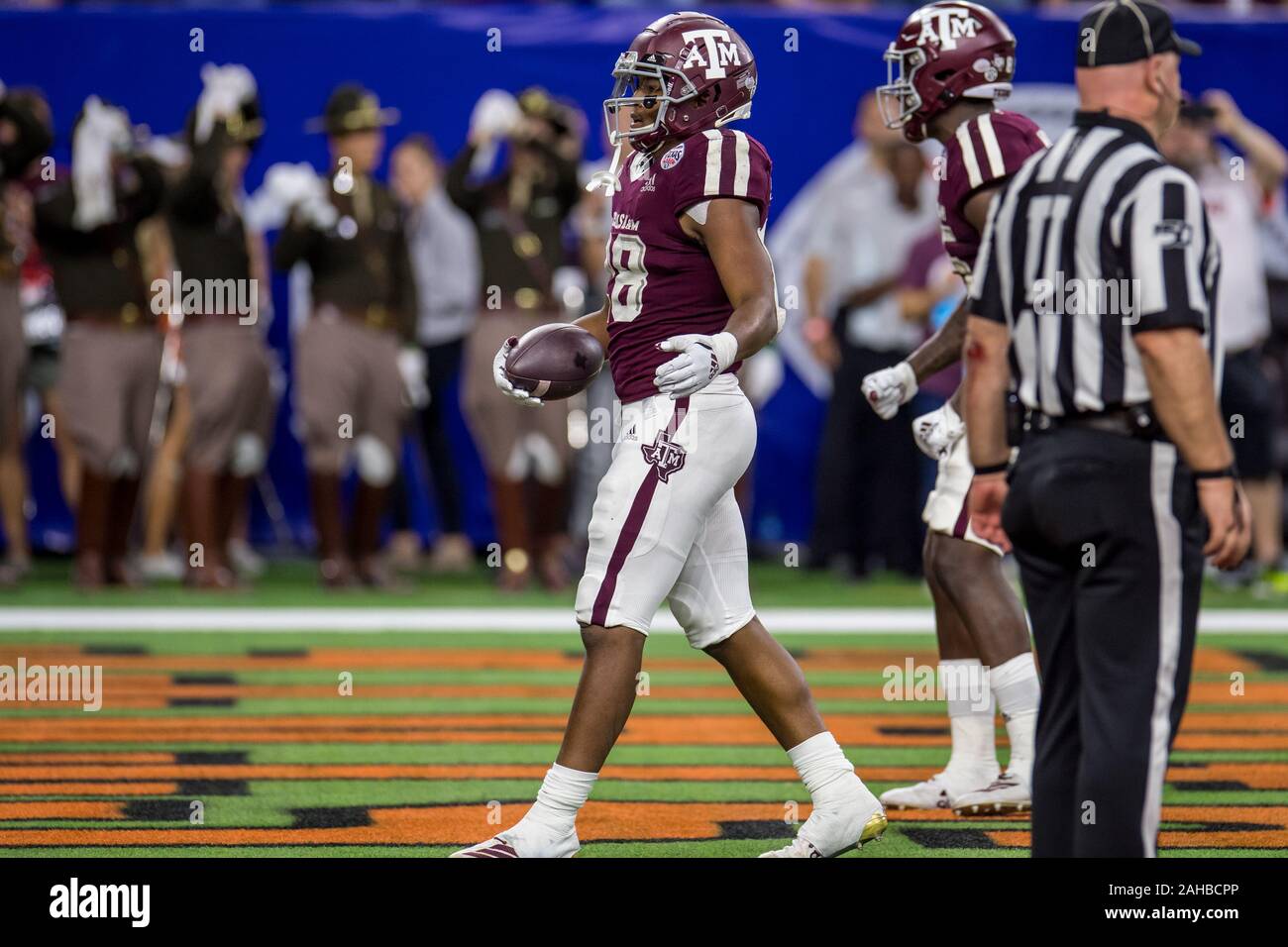 Houston, TX, USA. 27th Dec, 2019. Texas A&M Aggies running back Isaiah ...