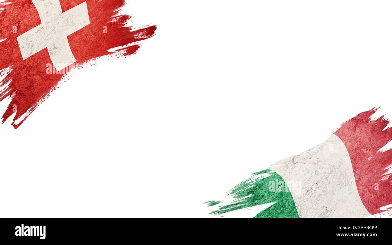 Italy switzerland flag Cut Out Stock Images & Pictures - Alamy