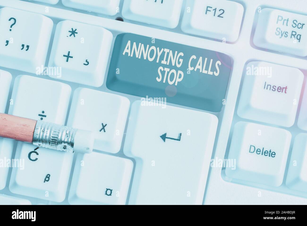 Word writing text Annoying Calls Stop. Business photo showcasing ...