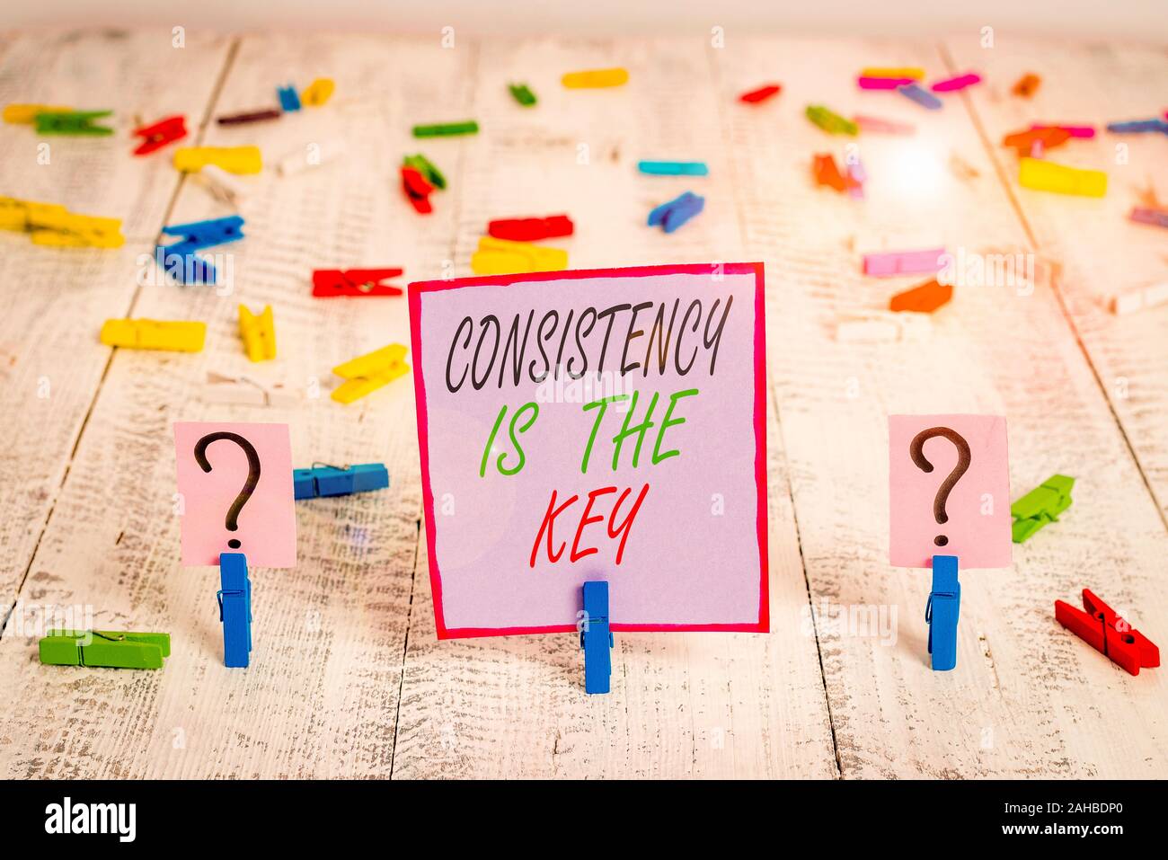 Handwriting text writing Consistency Is The Key. Conceptual photo full ...