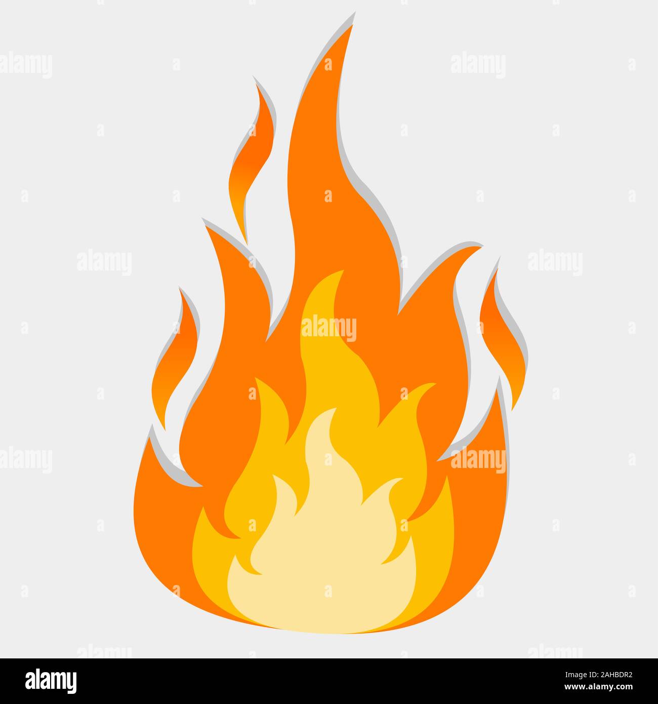 fire flame symbol isolated vector illustration Stock Vector Image & Art ...
