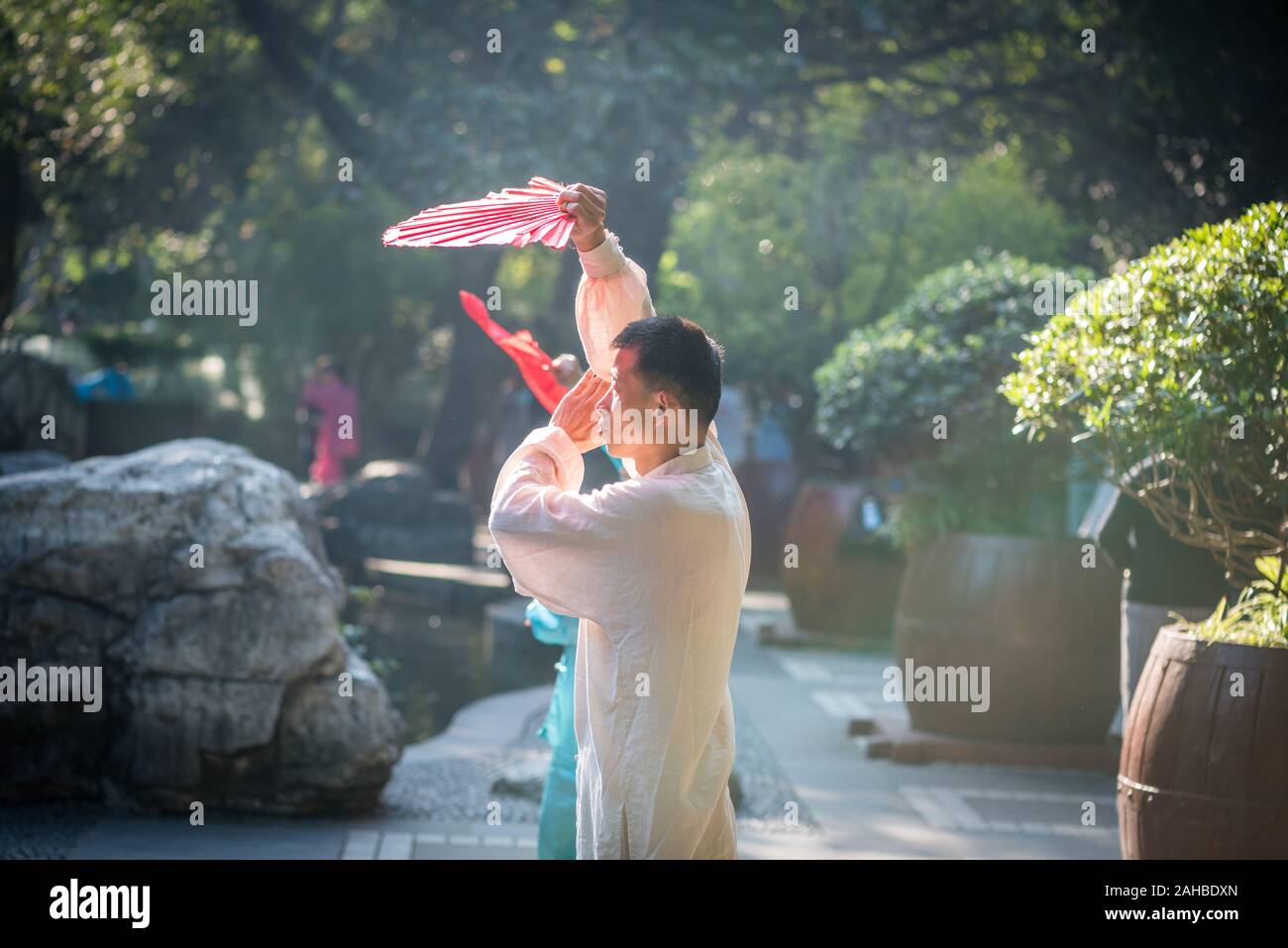 Taiji fan hi-res stock photography and images - Alamy
