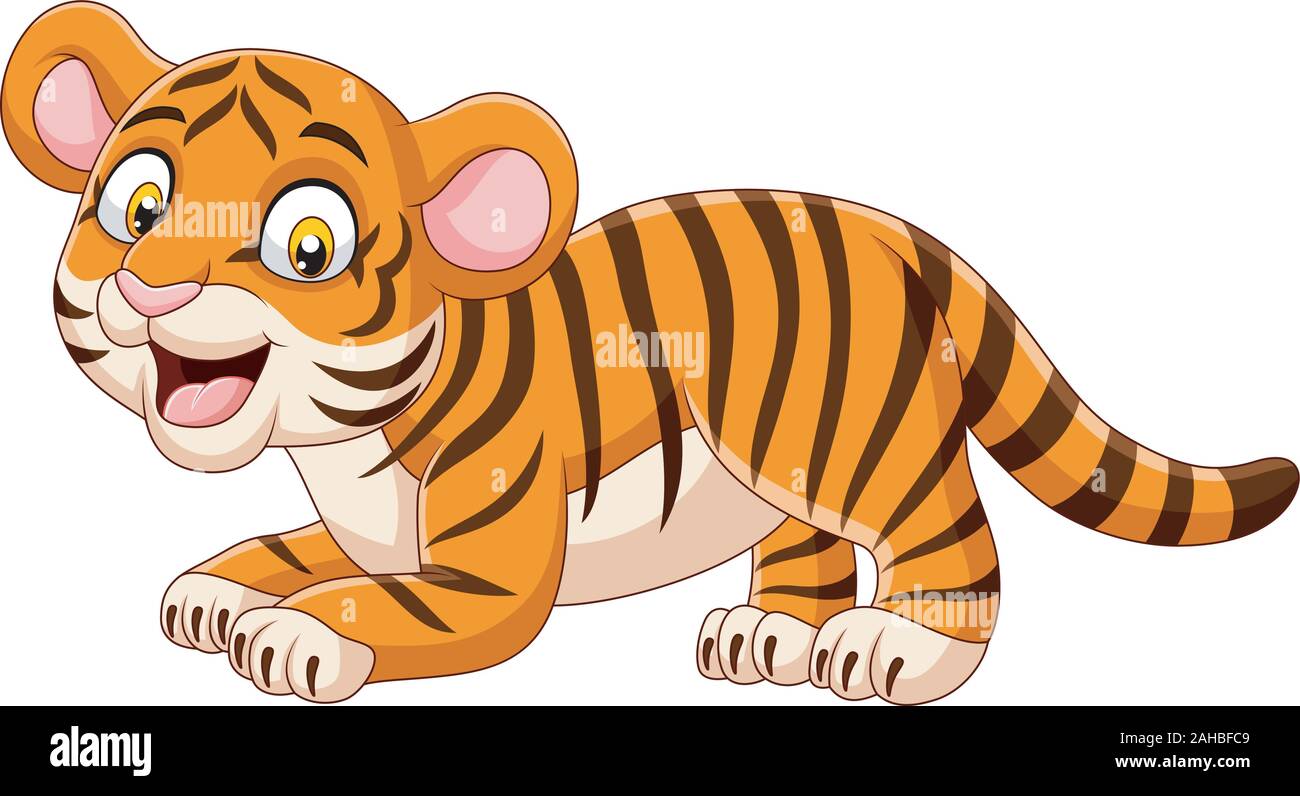 Cartoon funny baby tiger Stock Vector Image & Art - Alamy