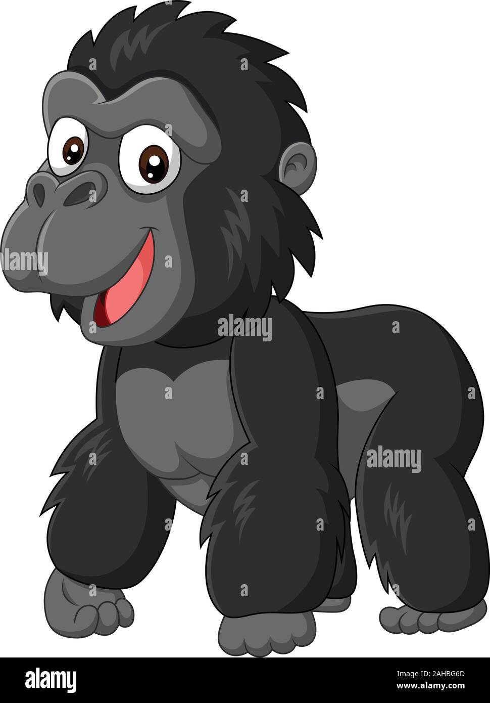 Gorilla Clipart Black And White