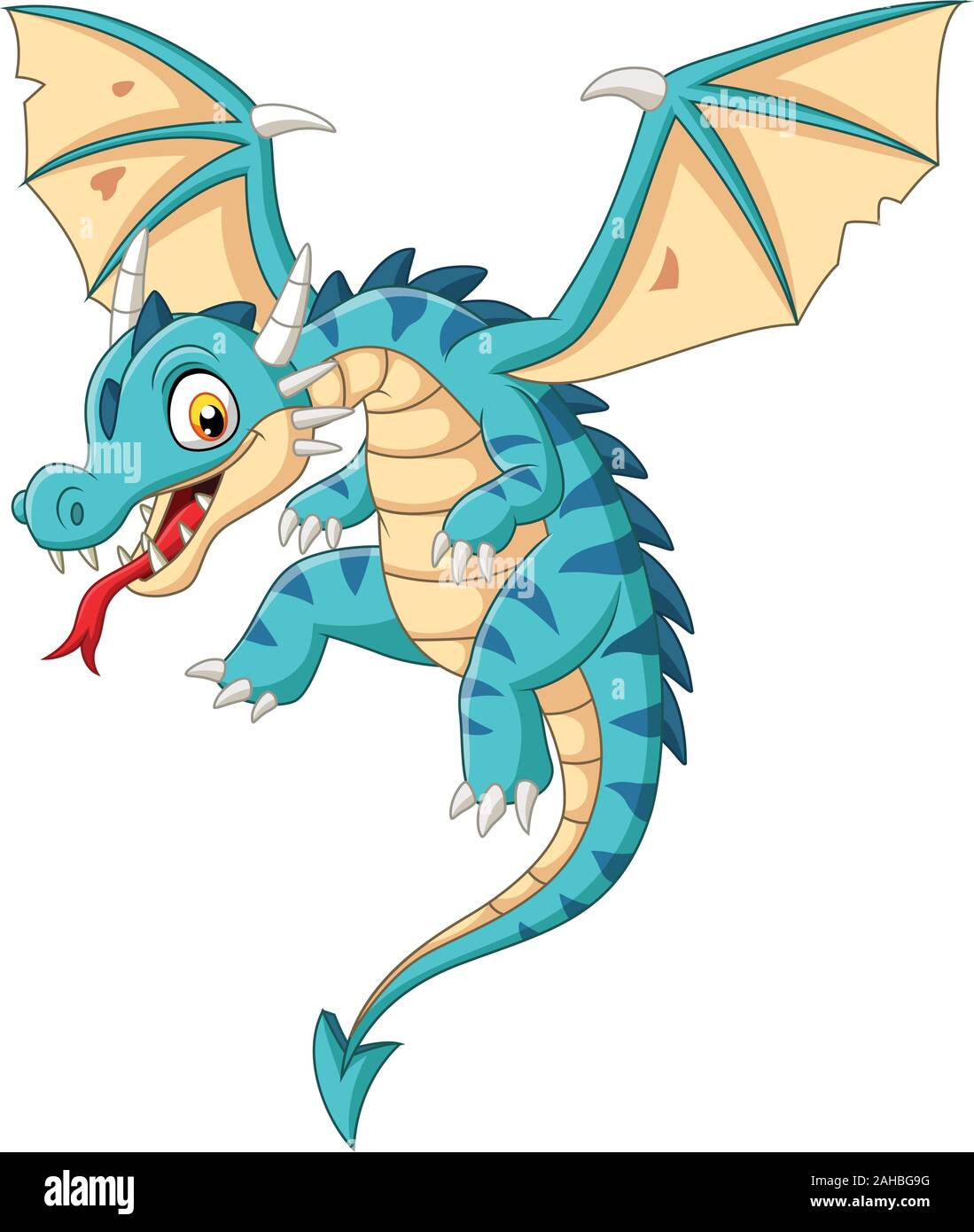 Cartoon Dragon Flying