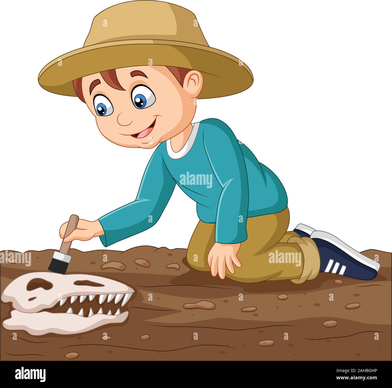 Fossil hunting cartoon hi-res stock photography and images - Alamy