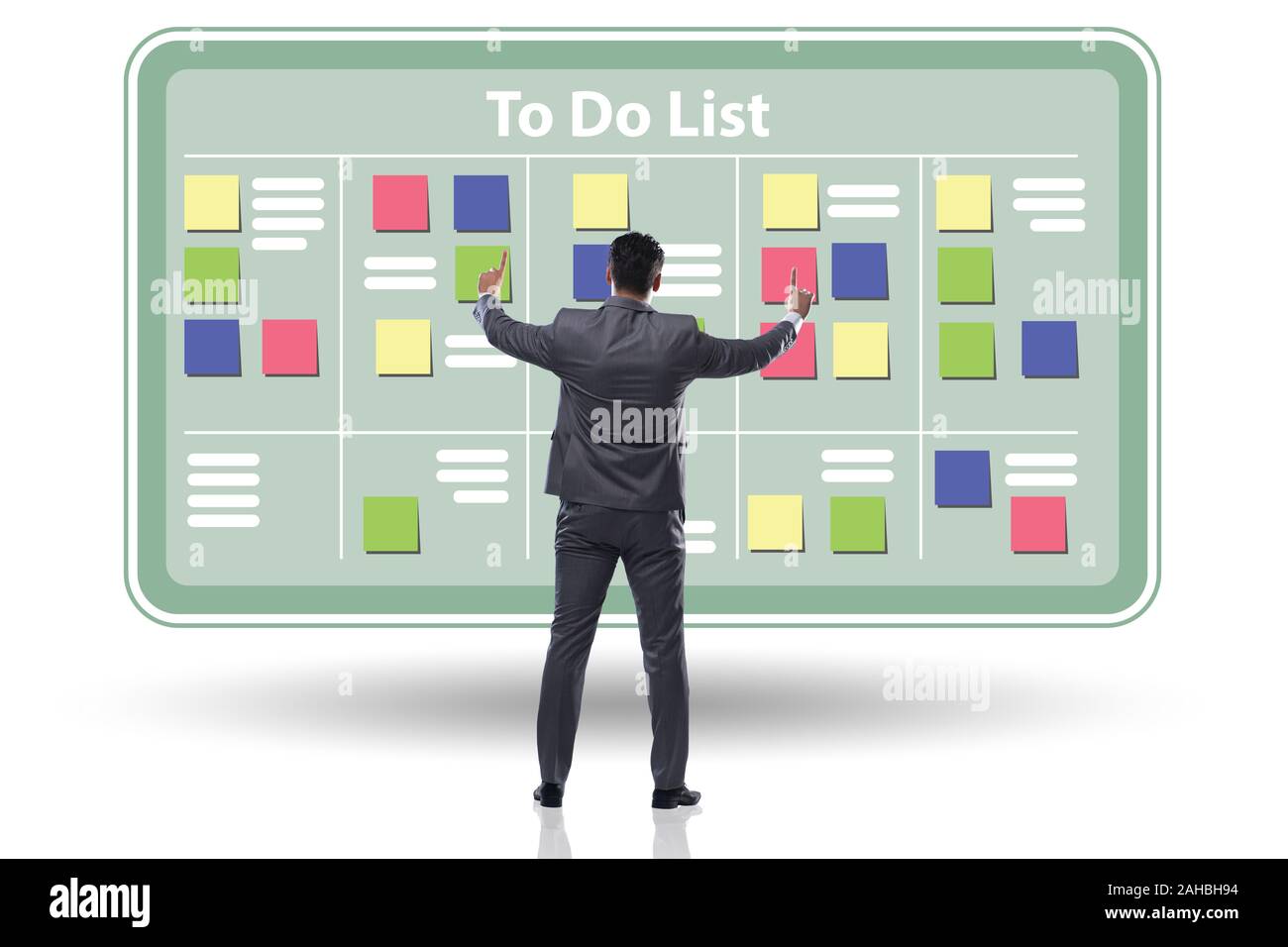 The Concept Of To Do List With Businessman Stock Photo Alamy