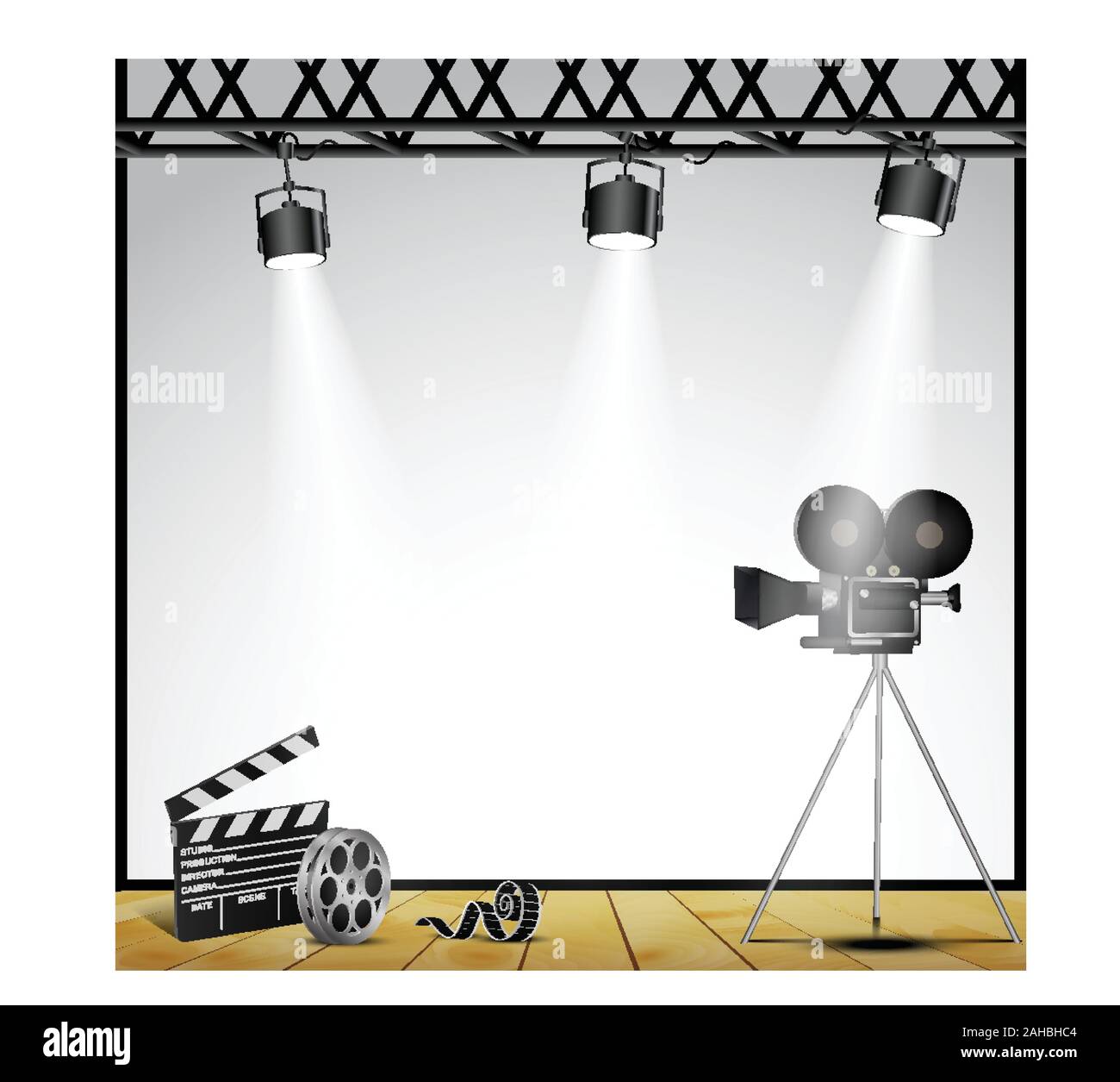 Cartoon Spotlight Black And White