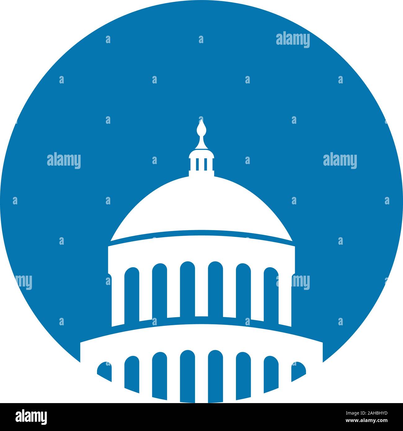Silhouette State Capitol Building Dome Cut Out Stock Images & Pictures ...