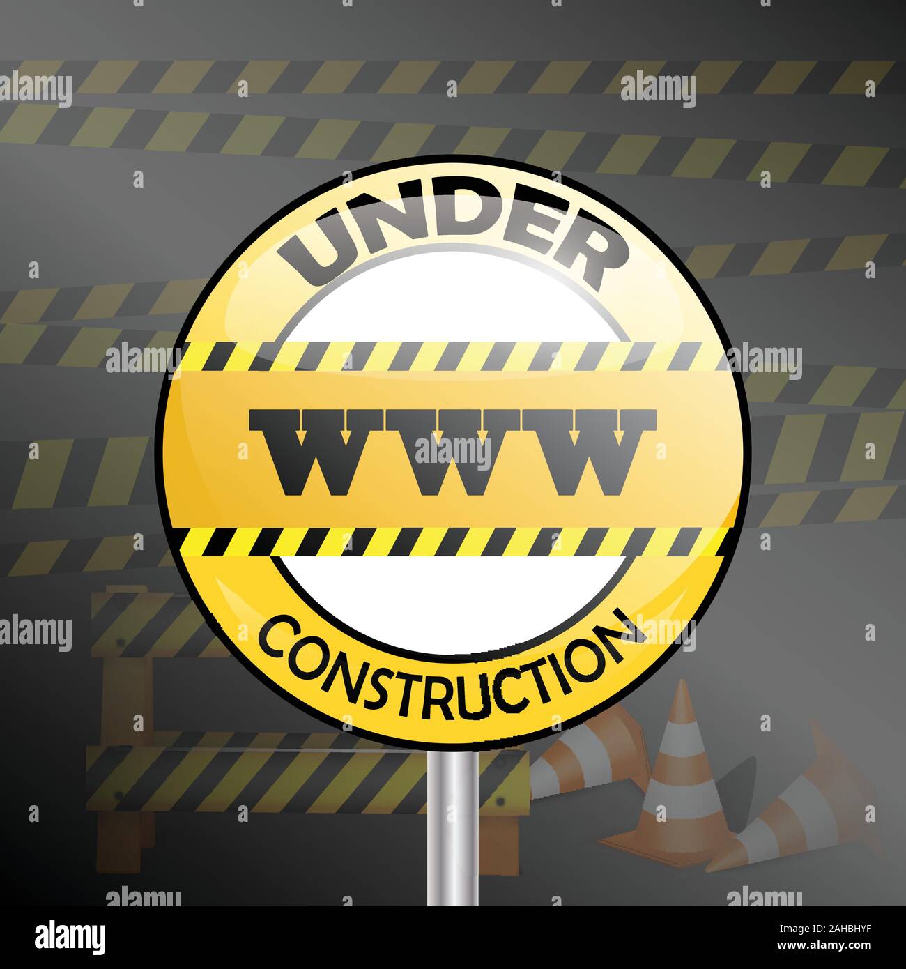 Under construction sign Stock Vector Image & Art - Alamy