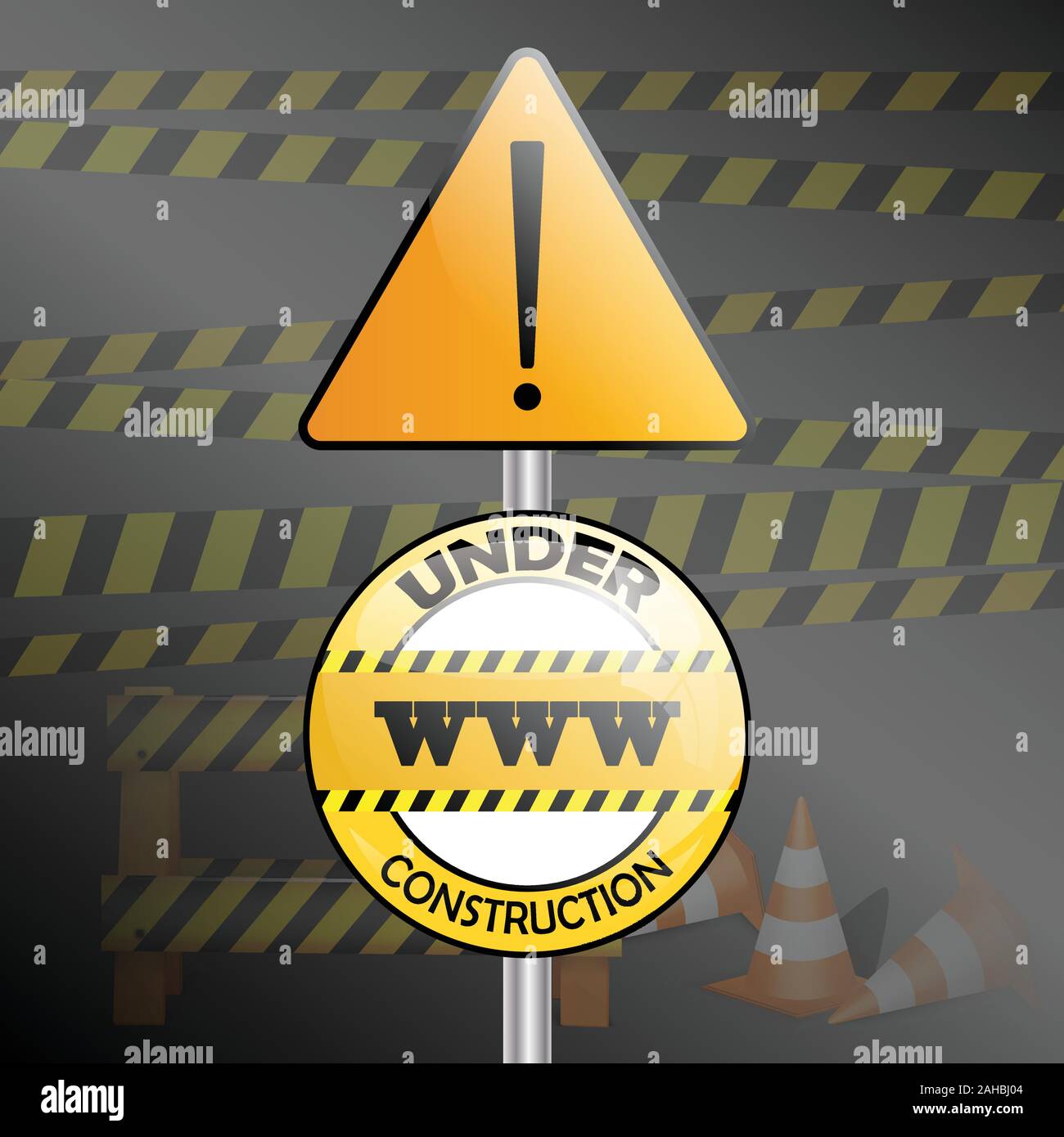 Under construction sign Stock Vector Image & Art - Alamy