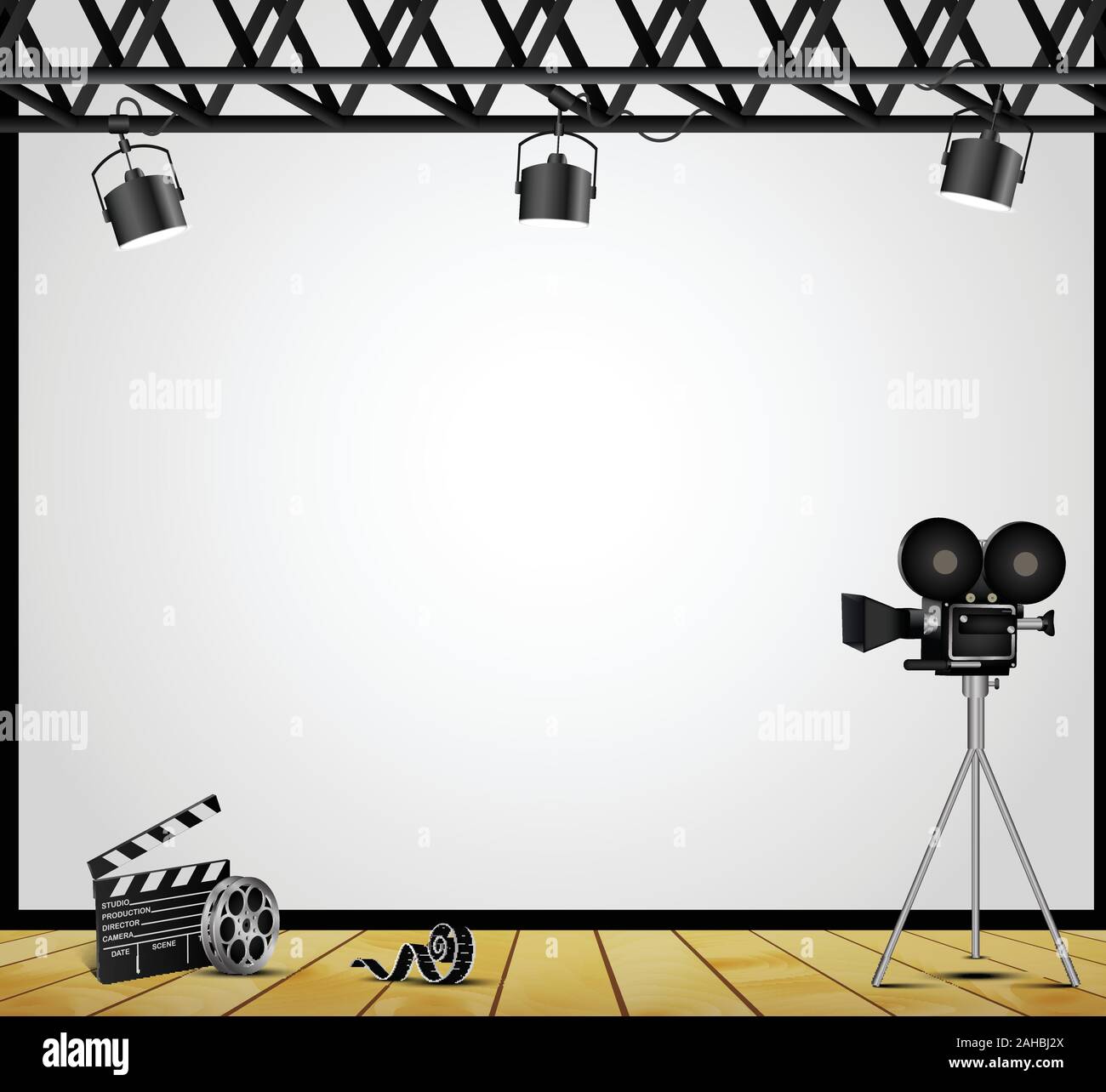 Cartoon Spotlight Black And White