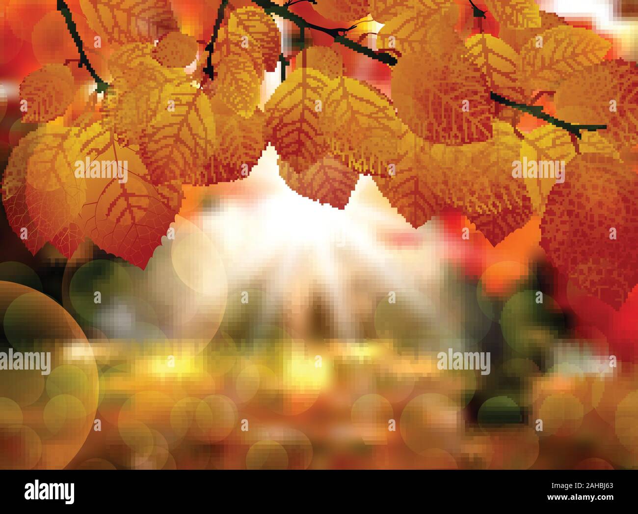 Fade leaves Stock Vector Images - Alamy