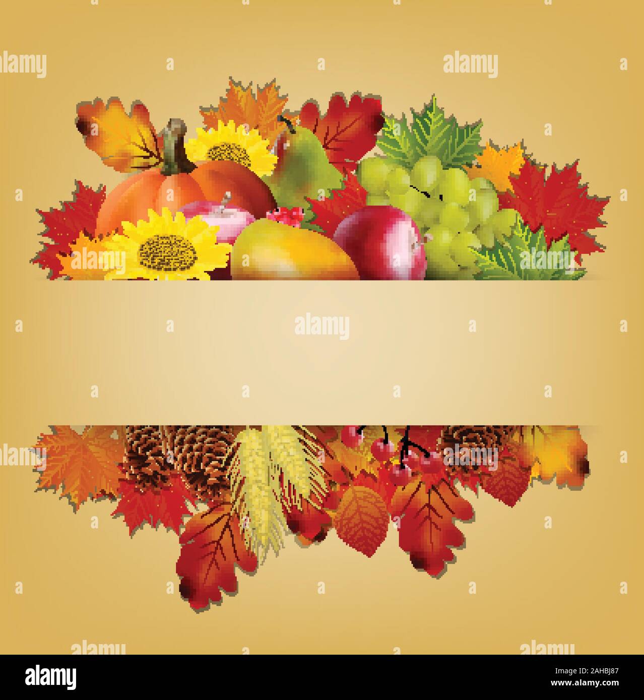 Autumn background. vector Stock Vector Image & Art - Alamy