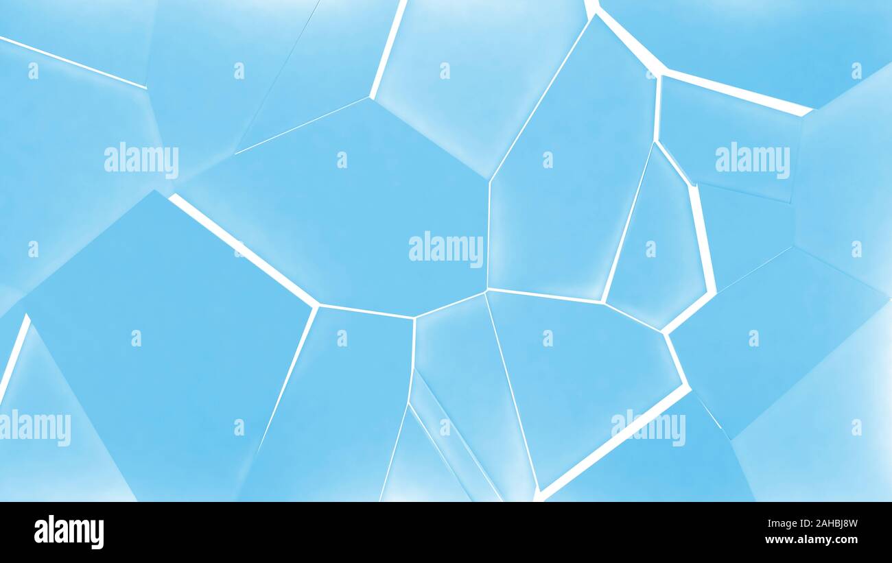 Abstract light blue background texture, polygonal fragmentation pattern ...