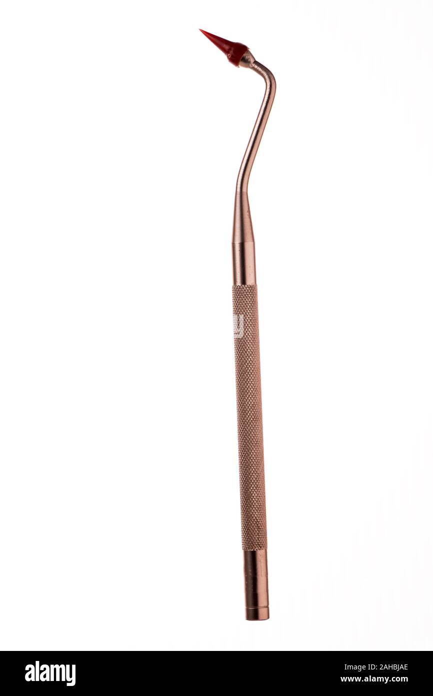 Dental instrument for stimulation and firming of gum tissue. Isolated ...