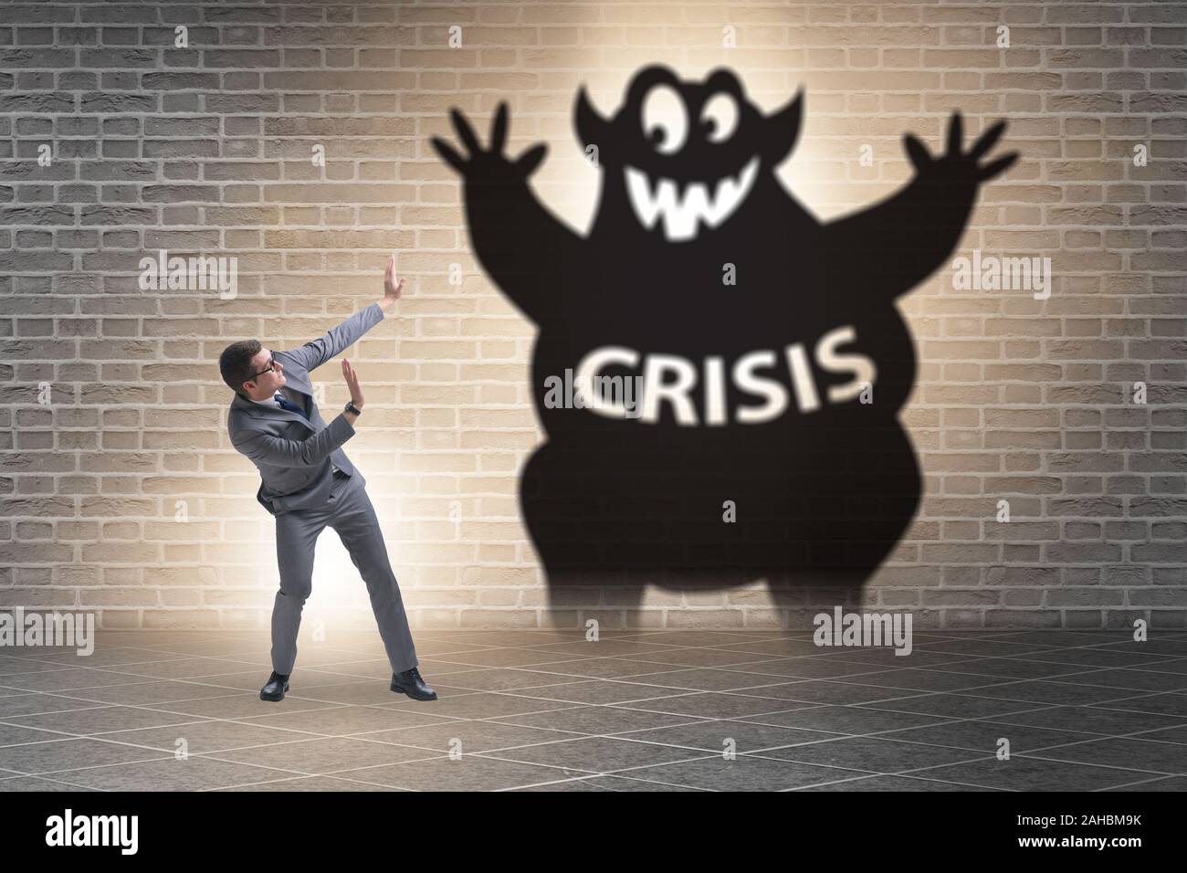 Businessman suffering from economic crisis hi-res stock photography and ...