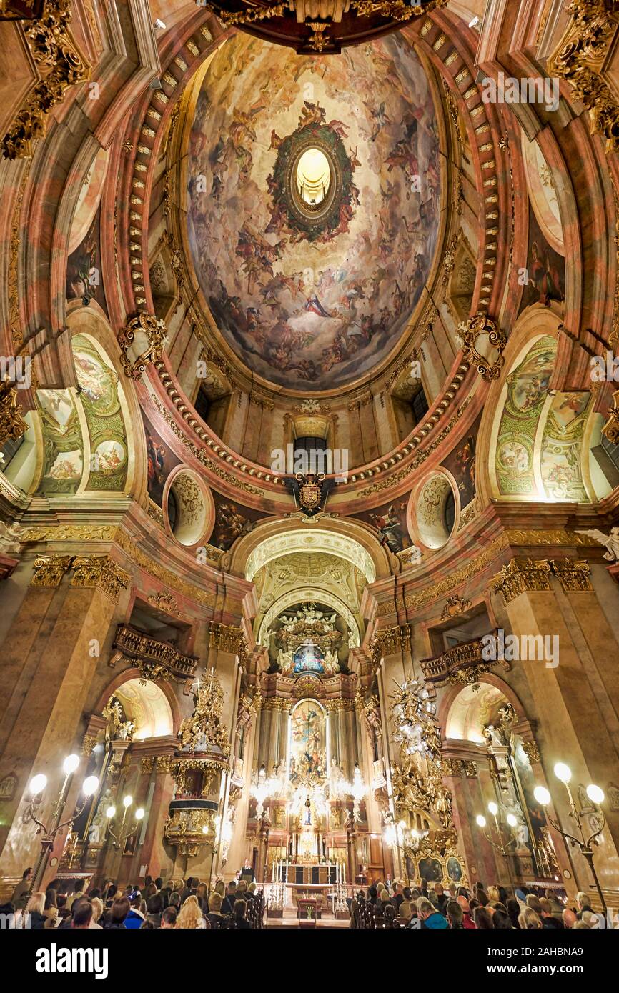 St. Peter catholic church. Vienna Austria Stock Photo - Alamy