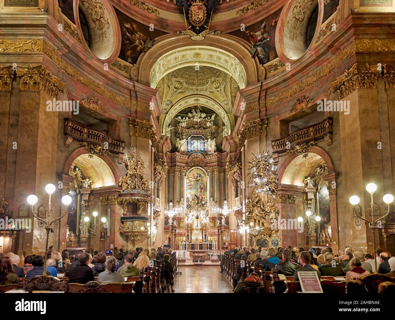 St. Peter catholic church. Vienna Austria Stock Photo - Alamy