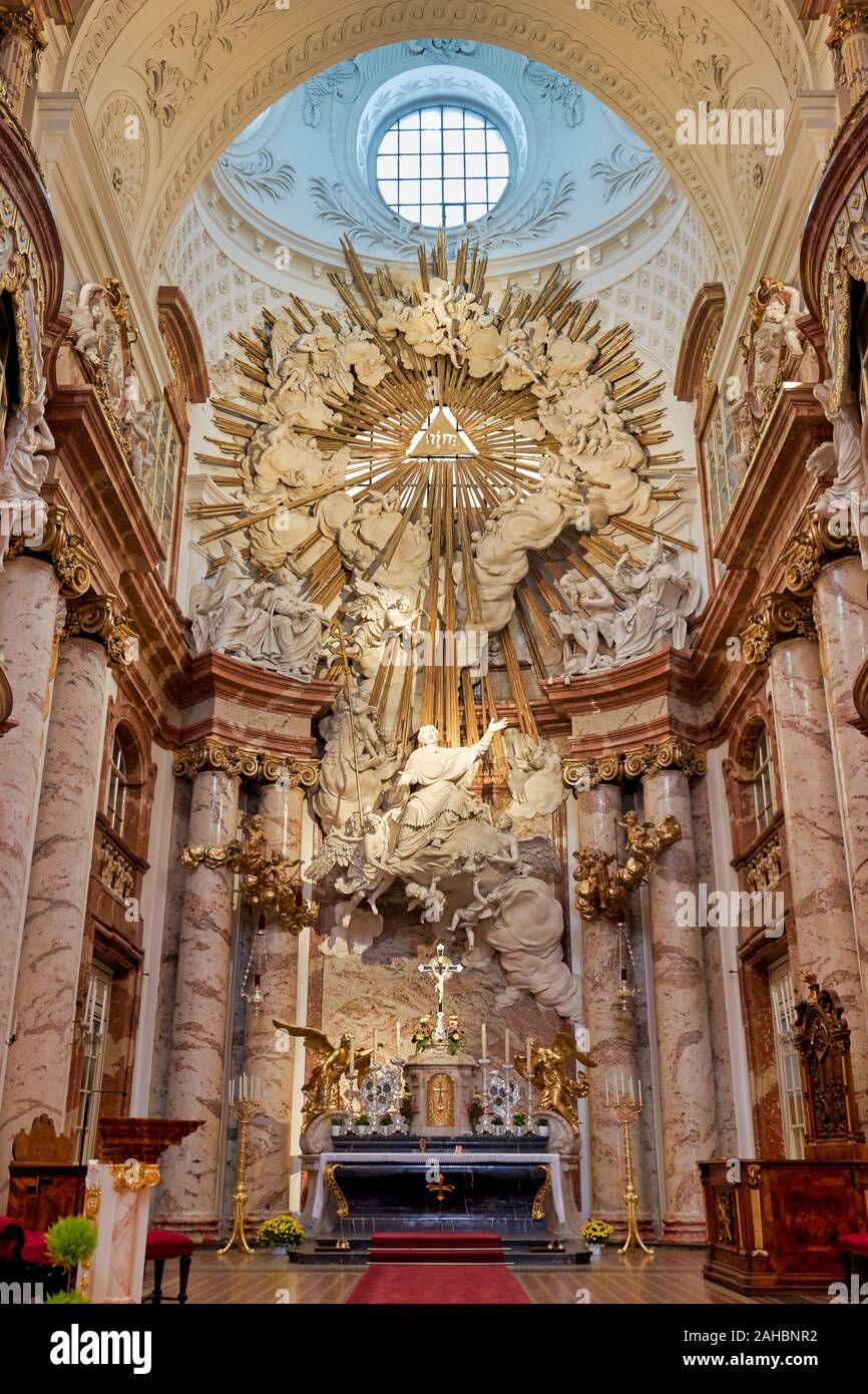Karlskirche vienna interior hi-res stock photography and images - Alamy