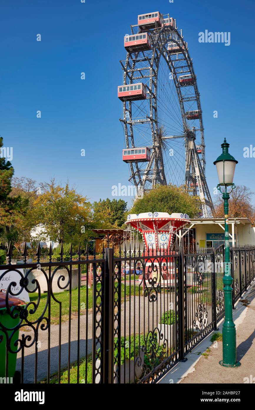 Riesenrad Panoramic Wheel. Prater. Vienna Austria Stock Photo - Alamy