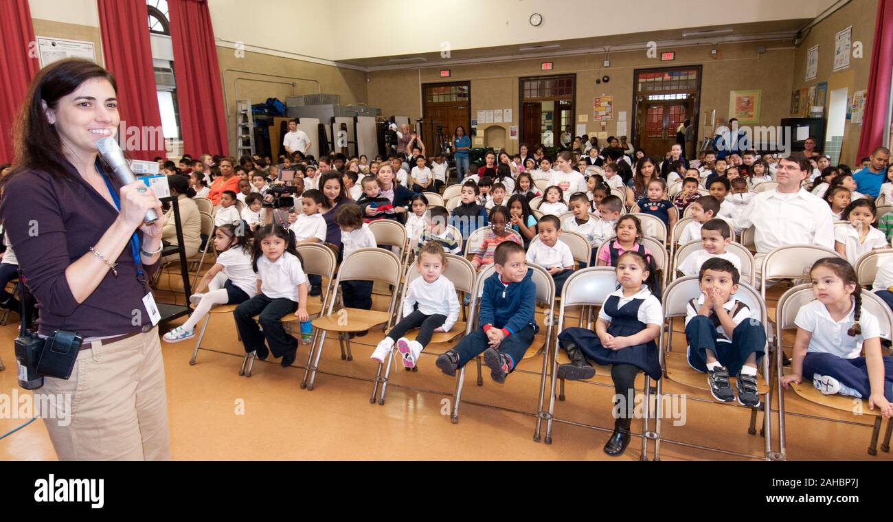 School principal with students hi-res stock photography and images - Alamy