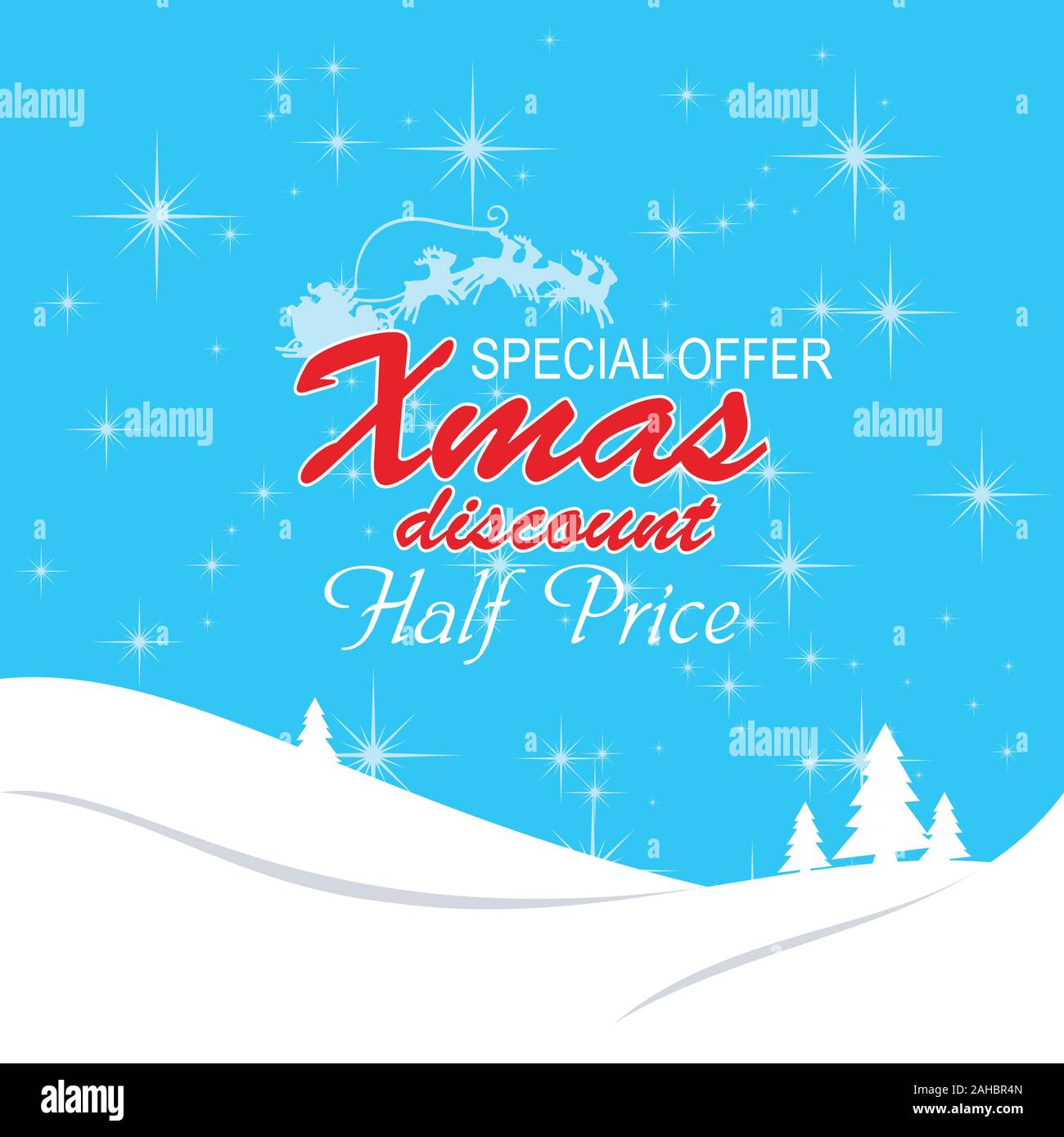 Collection of Christmas Sale promo Discount Big sale, special price ...