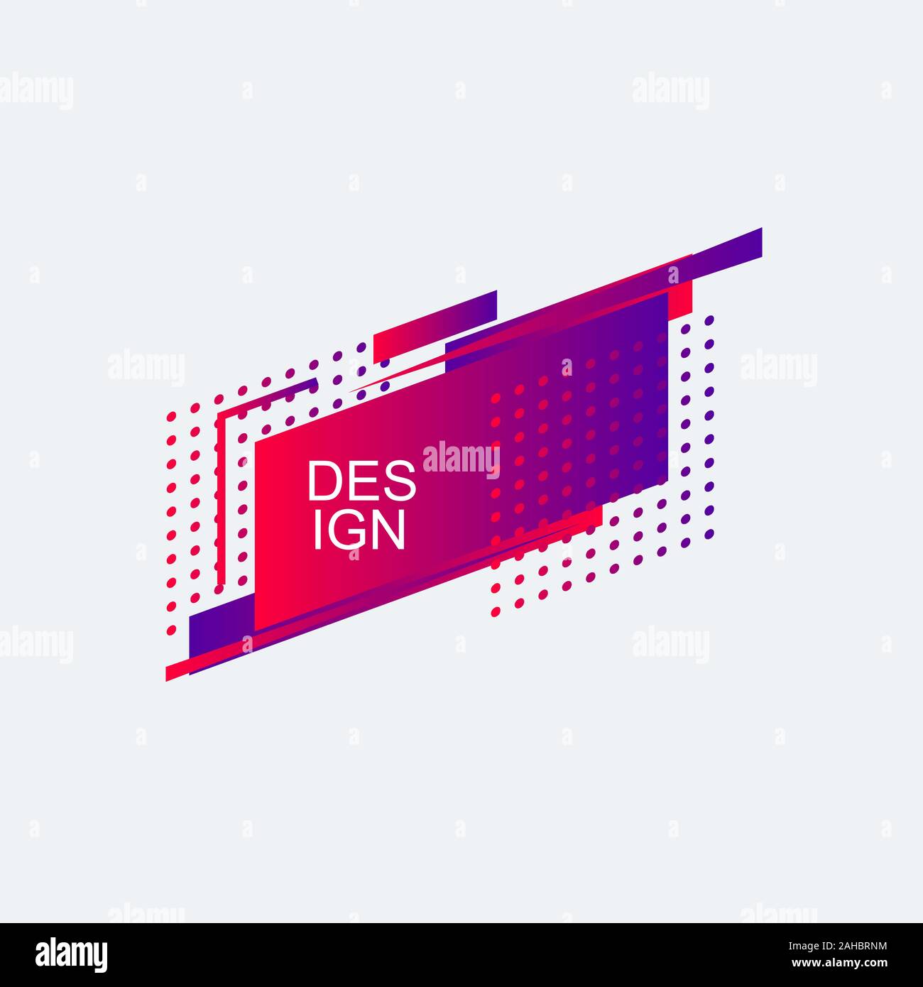 Rectangular geometric badges. Trendy frame, minimal design and abstract ...