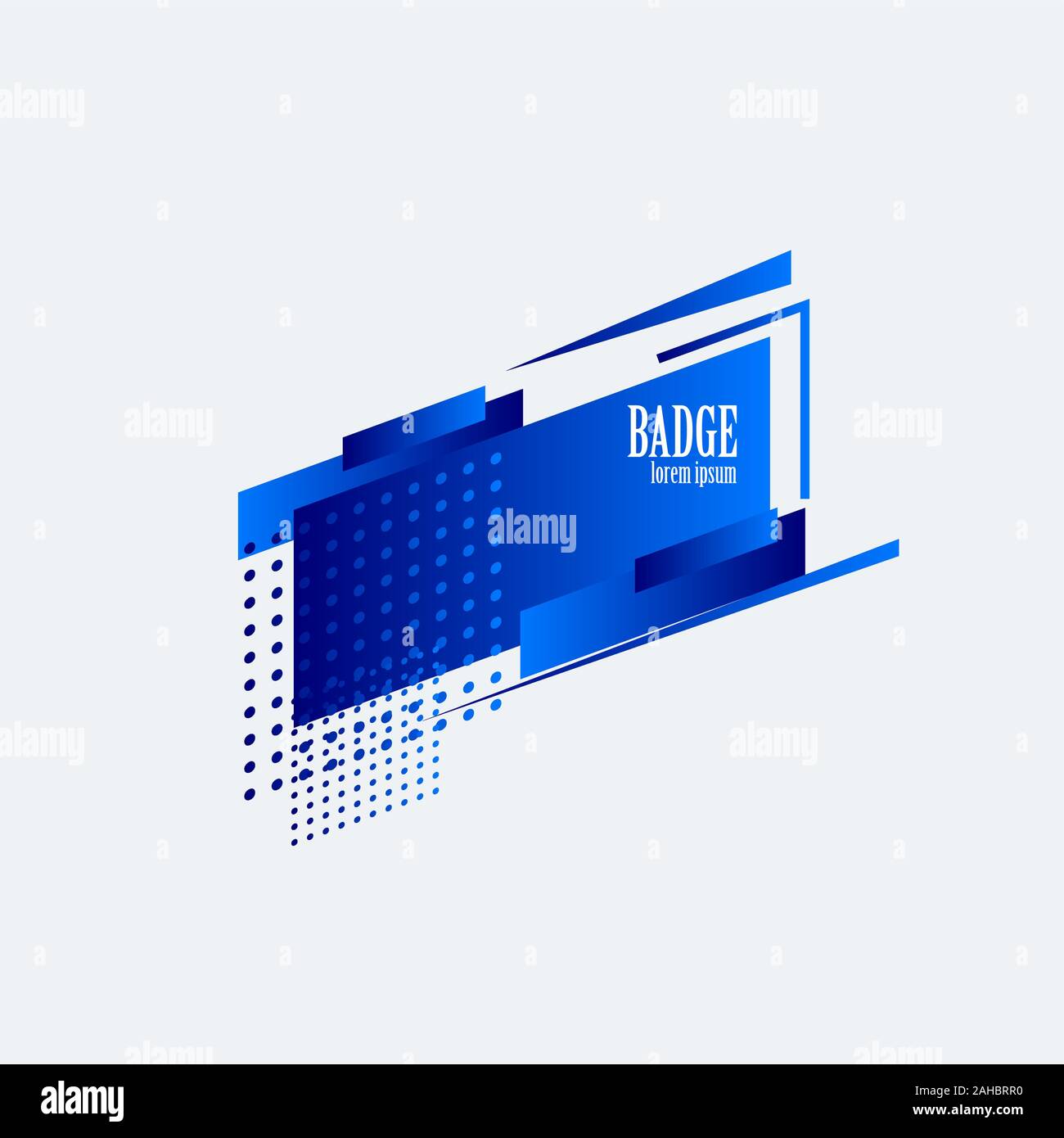 Rectangular geometric badges. Trendy frame, minimal design and abstract ...