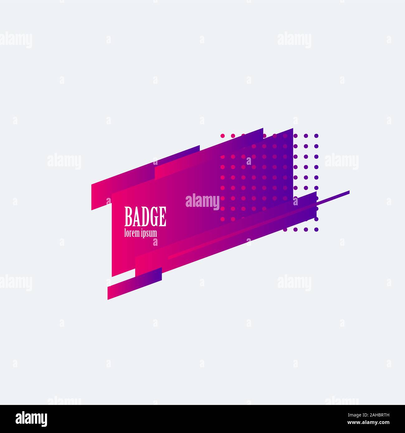 Rectangular geometric badges. Trendy frame, minimal design and abstract ...