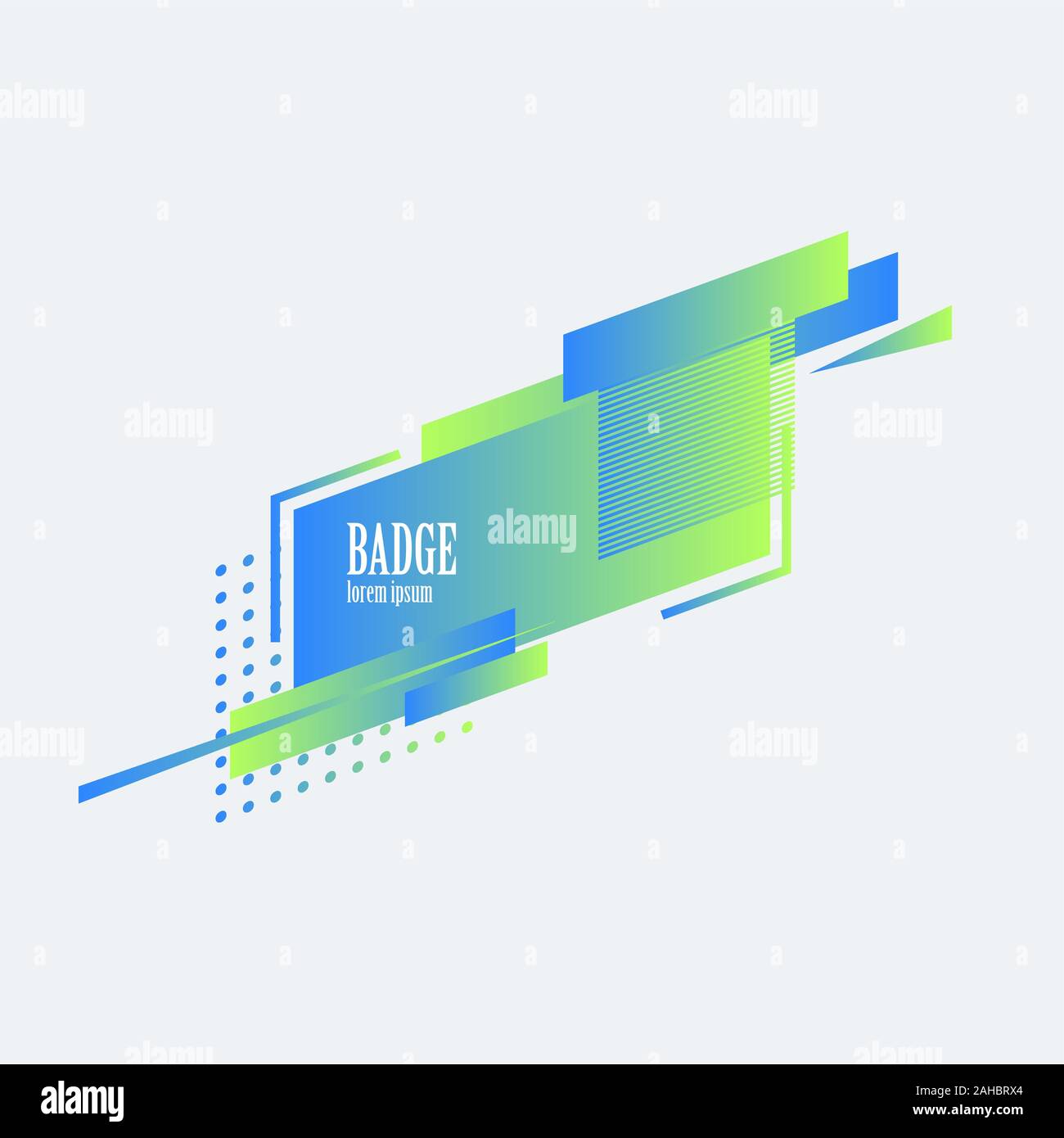 Rectangular geometric badges. Trendy frame, minimal design and abstract ...