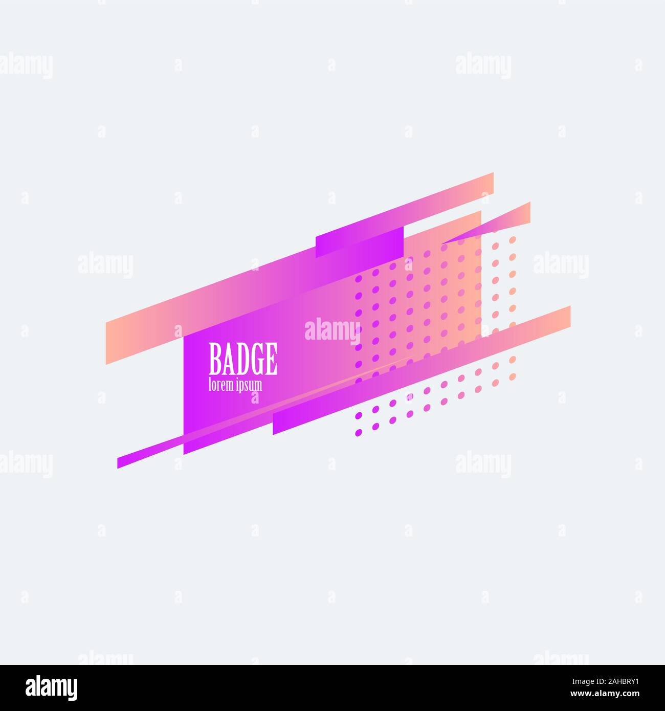 Rectangular geometric badges. Trendy frame, minimal design and abstract ...