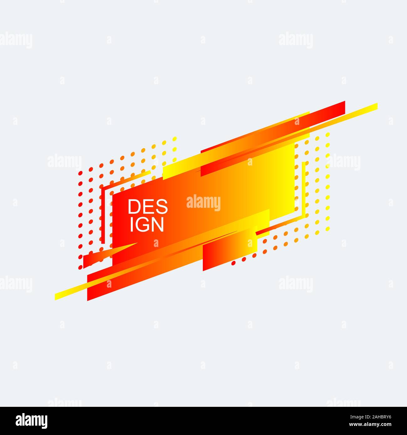 Rectangular geometric badges. Trendy frame, minimal design and abstract ...