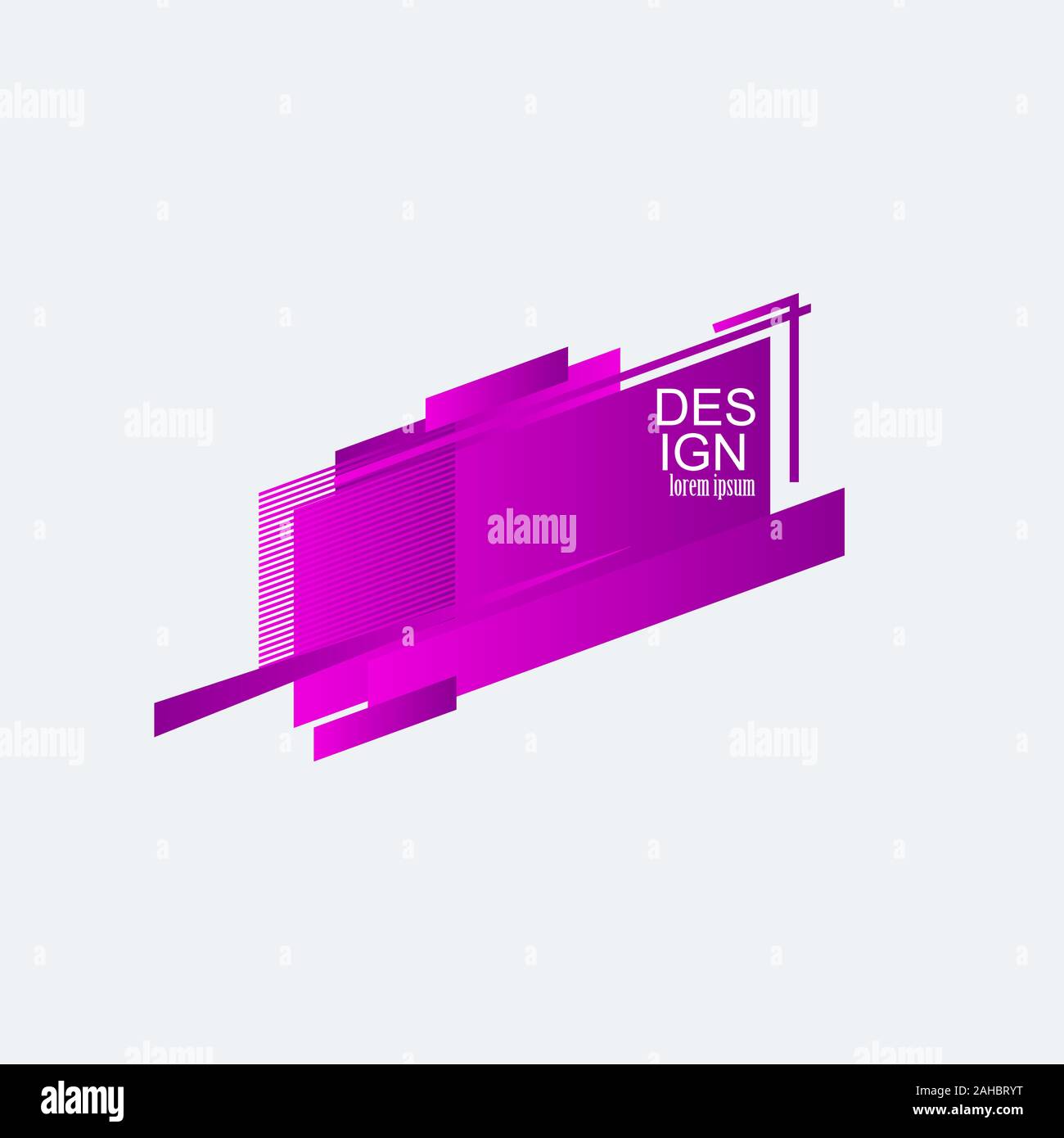 Rectangular geometric badges. Trendy frame, minimal design and abstract ...