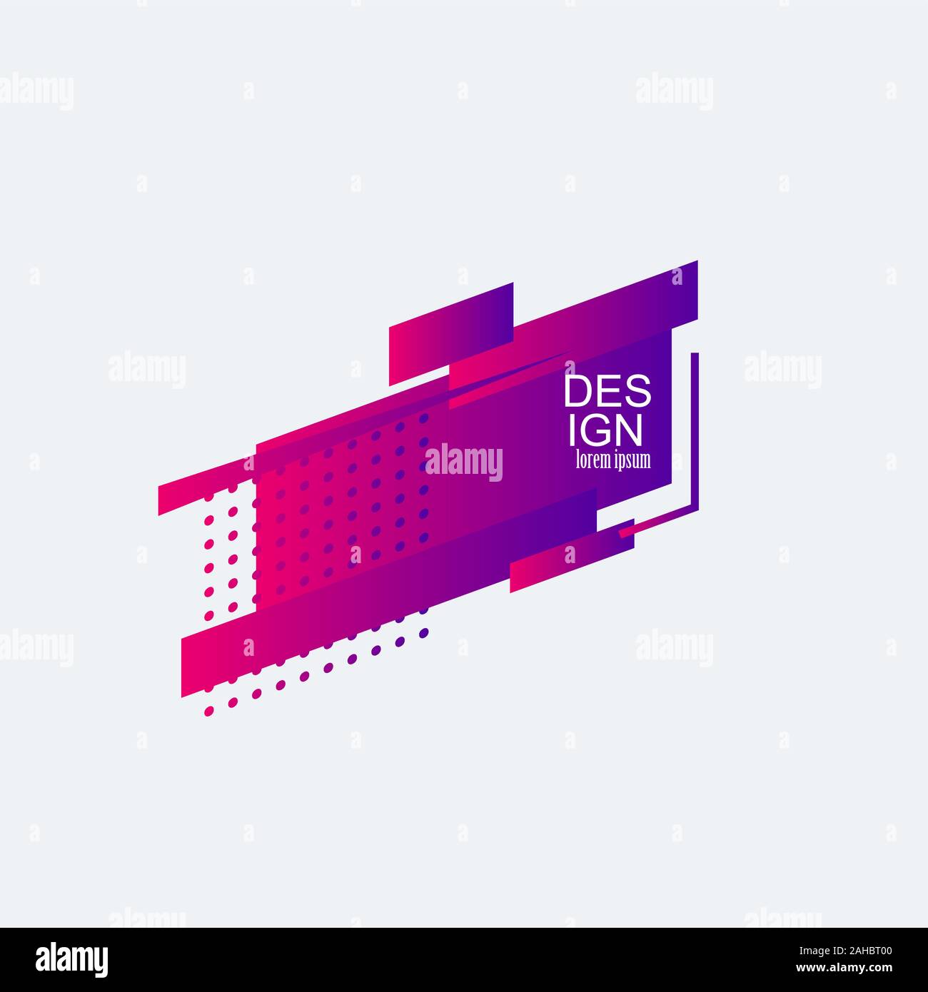 Rectangular geometric badges. Trendy frame, minimal design and abstract ...