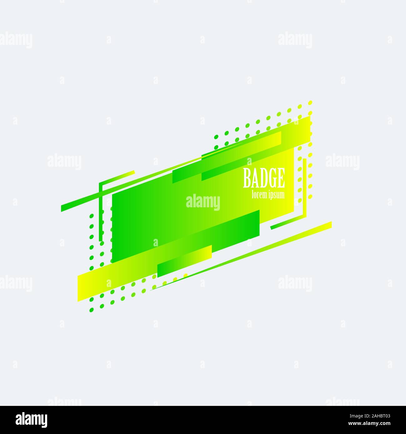 Rectangular geometric badges. Trendy frame, minimal design and abstract ...