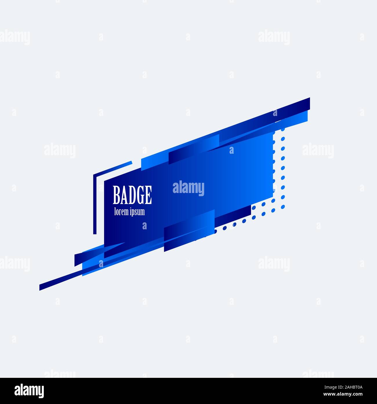 Rectangular geometric badges. Trendy frame, minimal design and abstract ...