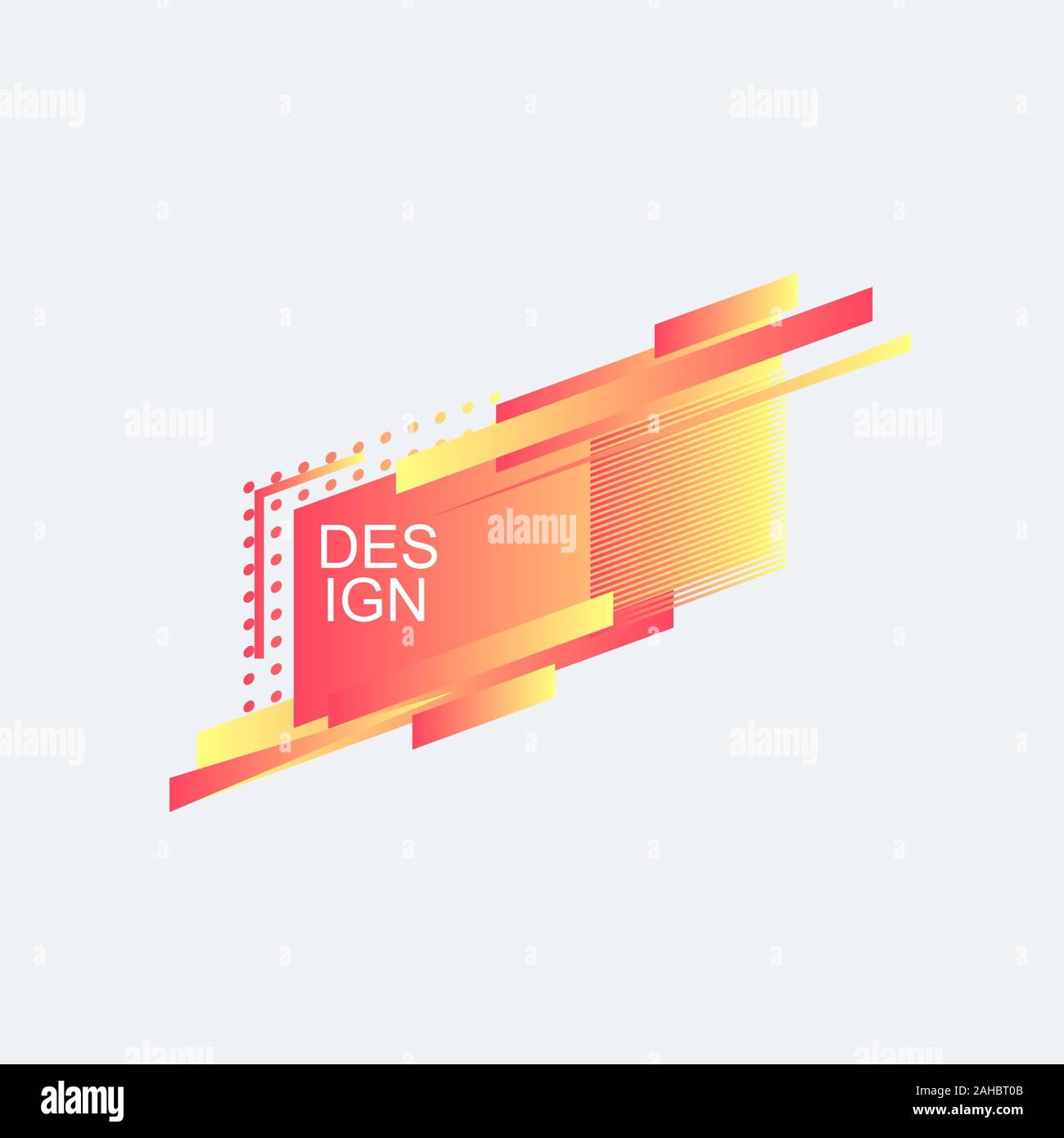 Rectangular geometric badges. Trendy frame, minimal design and abstract ...