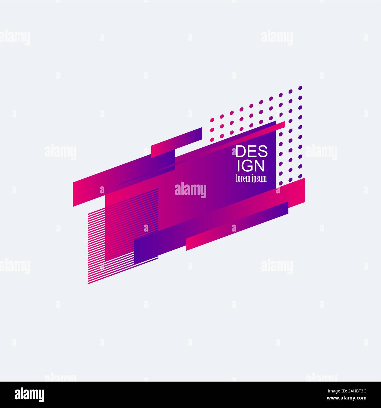 Rectangular geometric badges. Trendy frame, minimal design and abstract ...