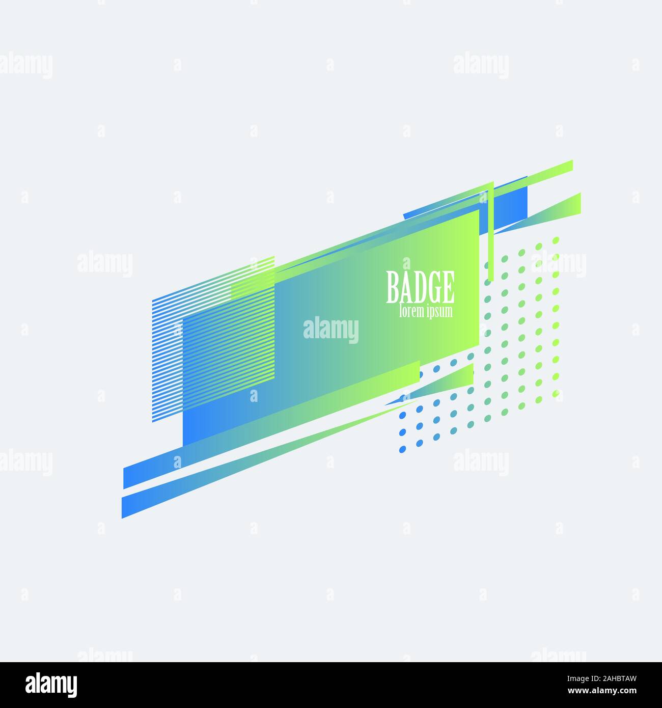 Rectangular geometric badges. Trendy frame, minimal design and abstract ...