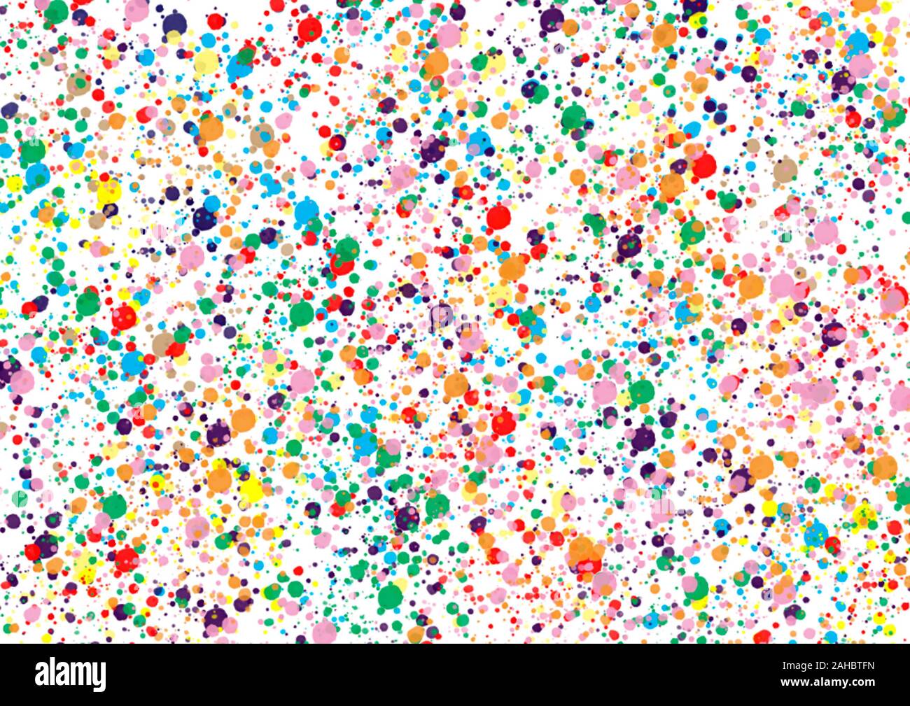 small spots of color on a white surface Stock Photo - Alamy