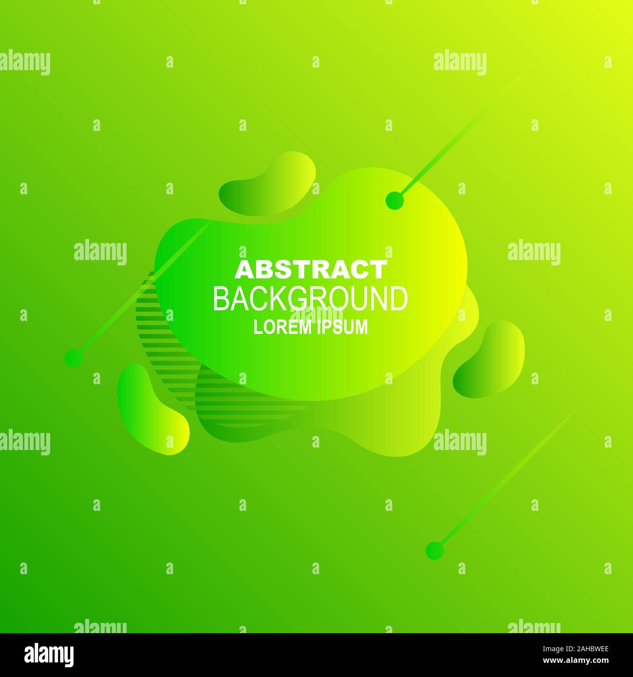 Amoeba flat label, tag, emblem, badge, design with gradient color for ...