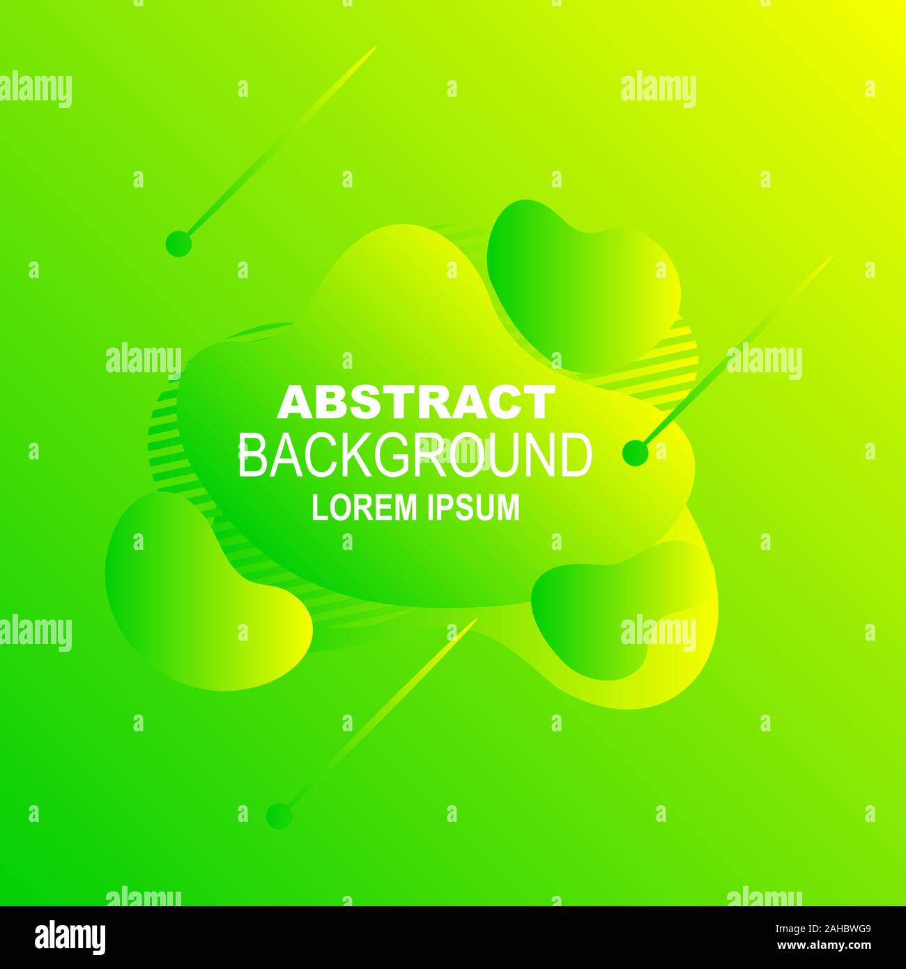 Amoeba flat label, tag, emblem, badge, design with gradient color for ...