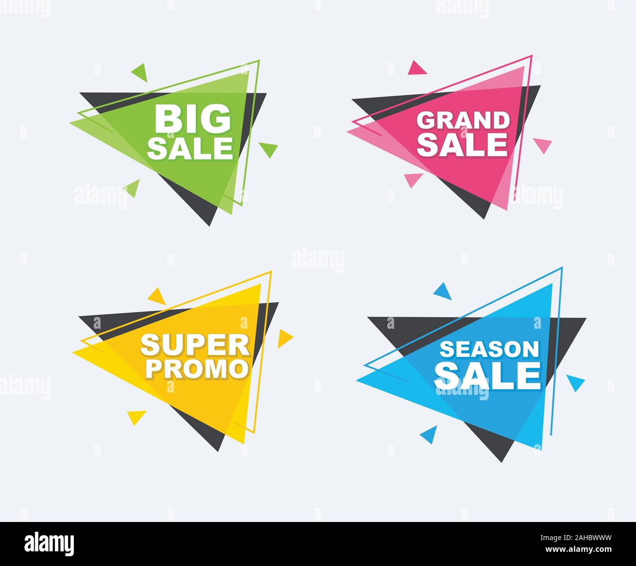 Sale banner collection, discount tag, emblem, badge, special offer ...