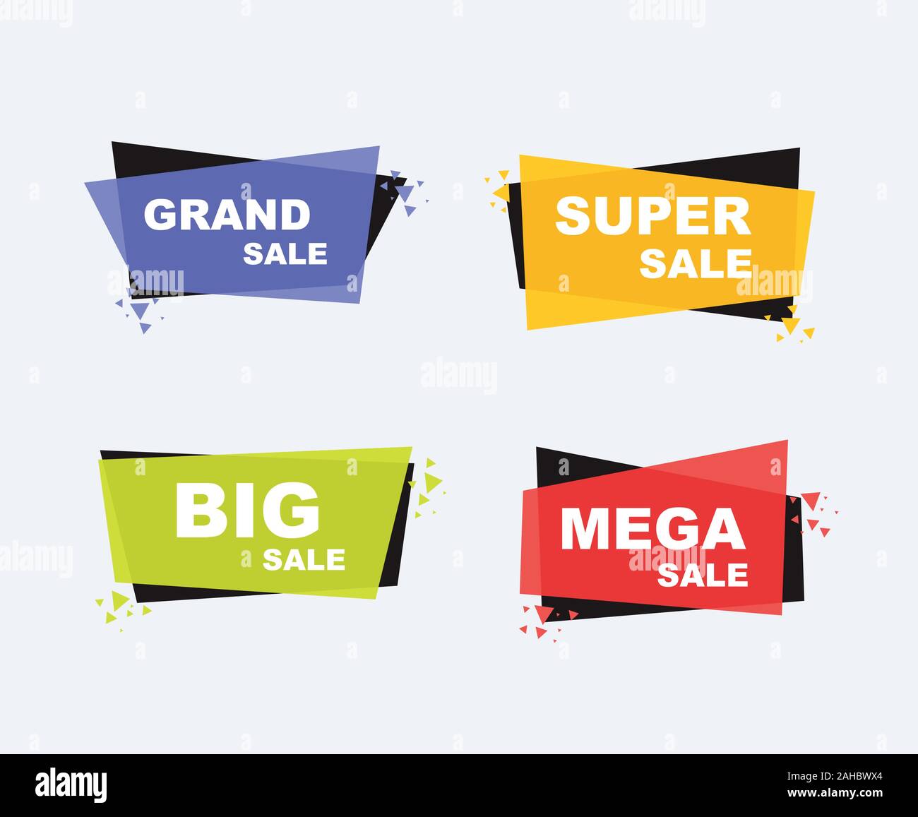 Sale banner collection, discount tag, emblem, badge, special offer ...