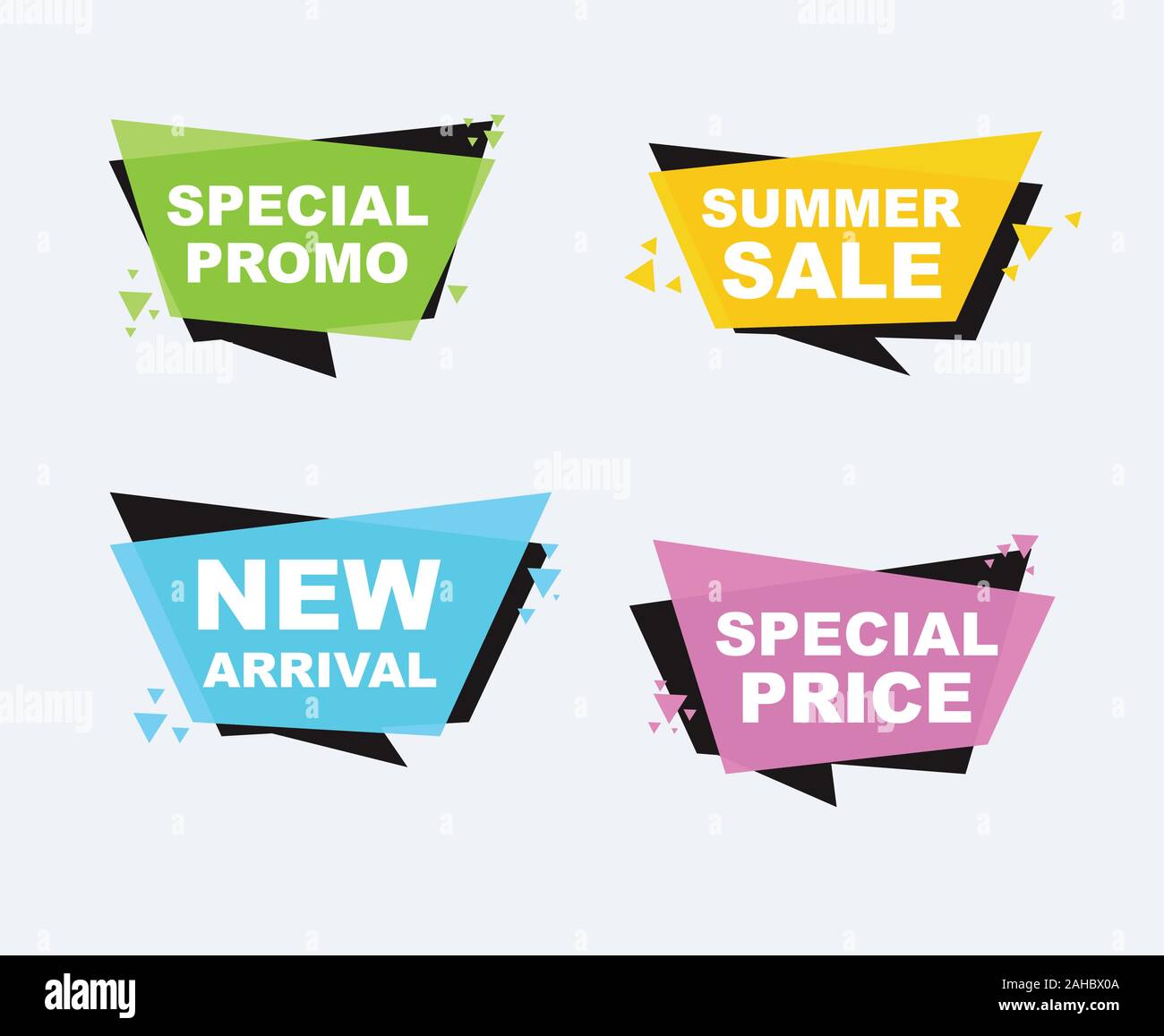 Sale banner collection, discount tag, emblem, badge, special offer ...