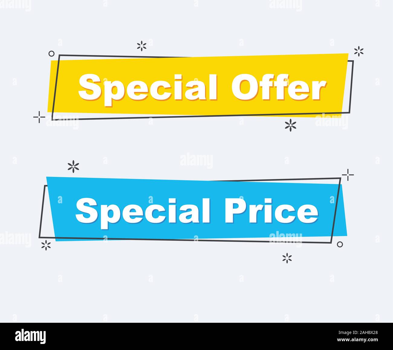 Sale banner collection, discount tag, emblem, badge, special offer ...
