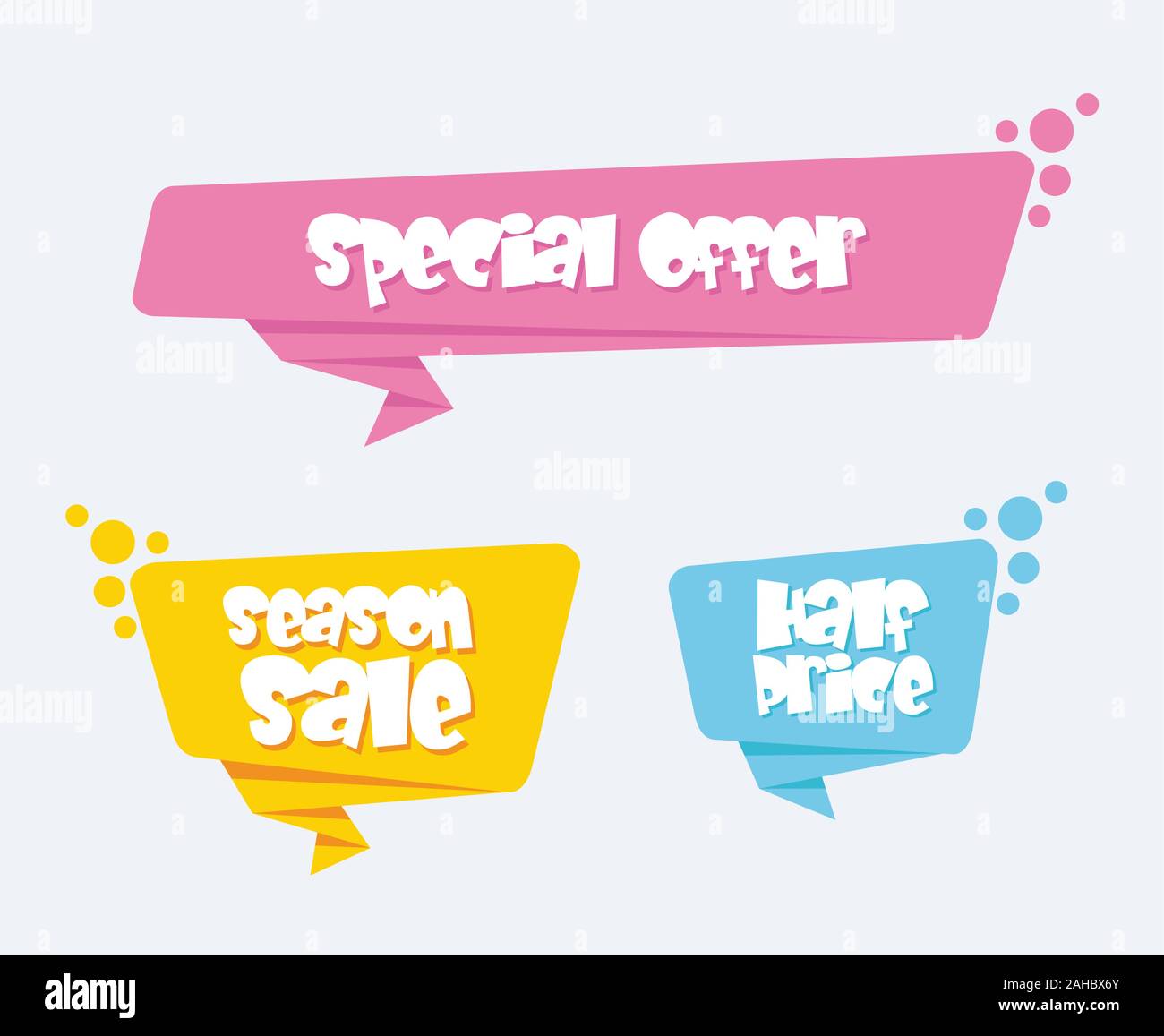 Sale banner collection, discount tag, emblem, badge, special offer ...