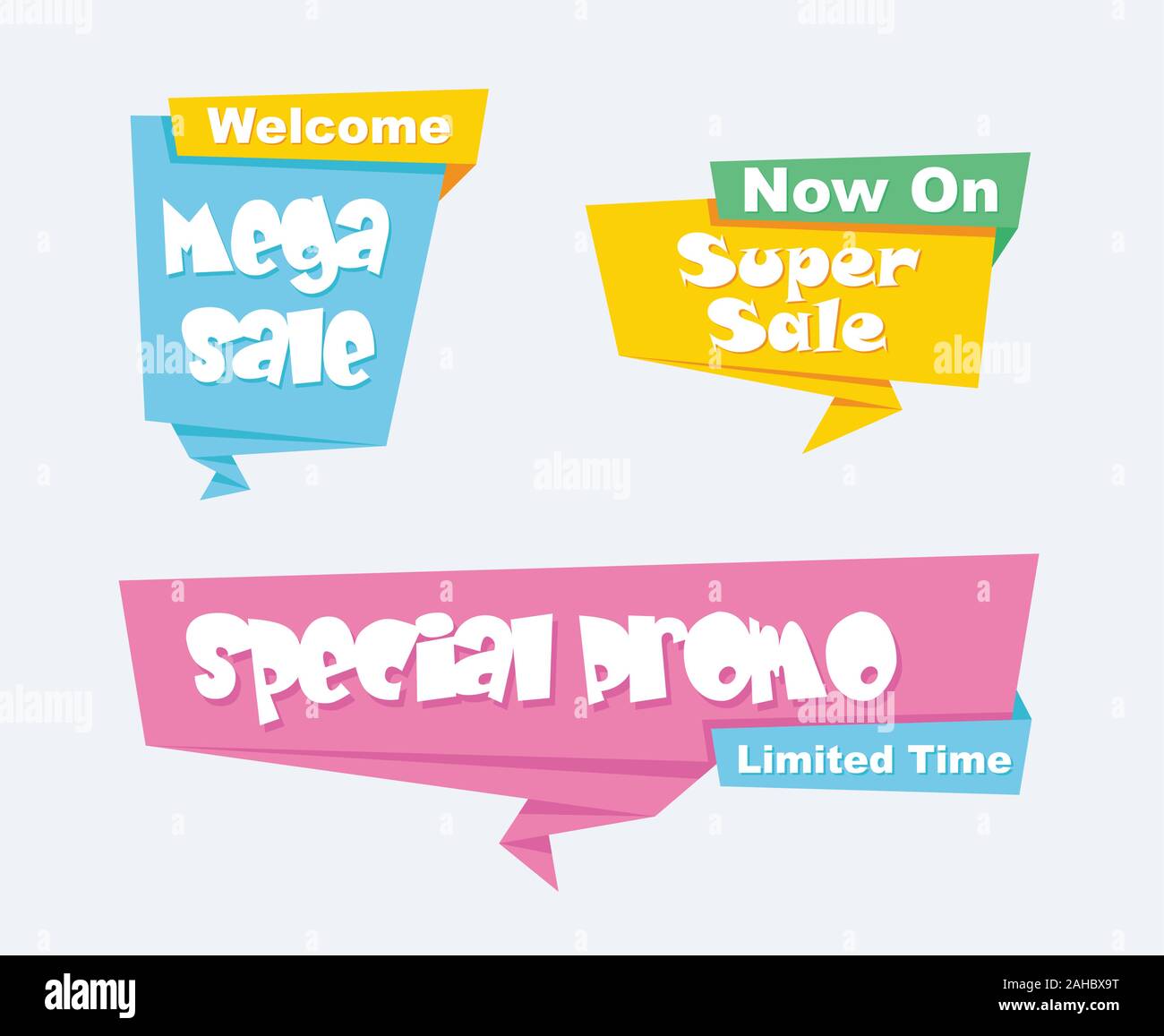 Sale banner collection, discount tag, emblem, badge, special offer ...