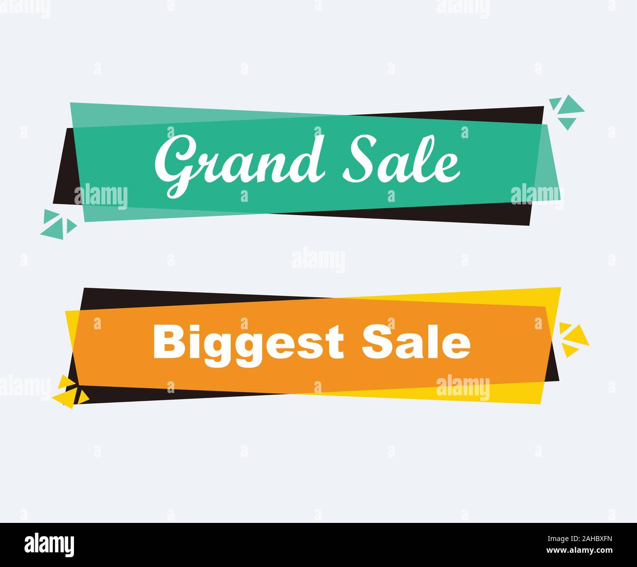 Flat linear promotion balloon and banner popup, scroll, badge, price ...